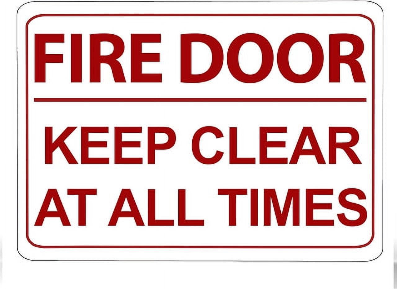 ADA CENTRAL SIGNS - Fire Door Keep Clear At All Times Sign - ADA ...