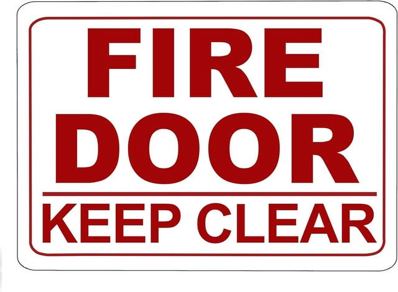 ADA CENTRAL SIGNS - Fire Door Keep Clear Sign - ADA Compliant Digitally ...