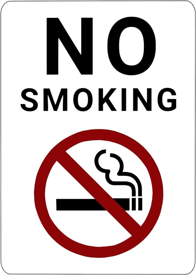 ADA CENTRAL SIGNS - No Smoking Sign with Icon - ADA Compliant Digitally ...