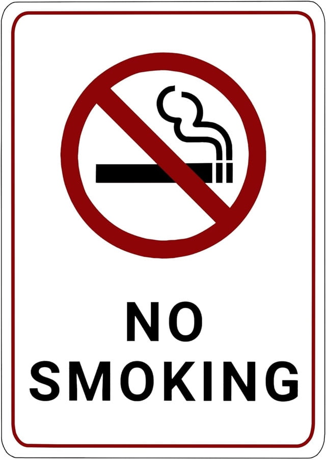 ADA CENTRAL SIGNS - No Smoking Sign with Top Pictogram - ADA Compliant ...
