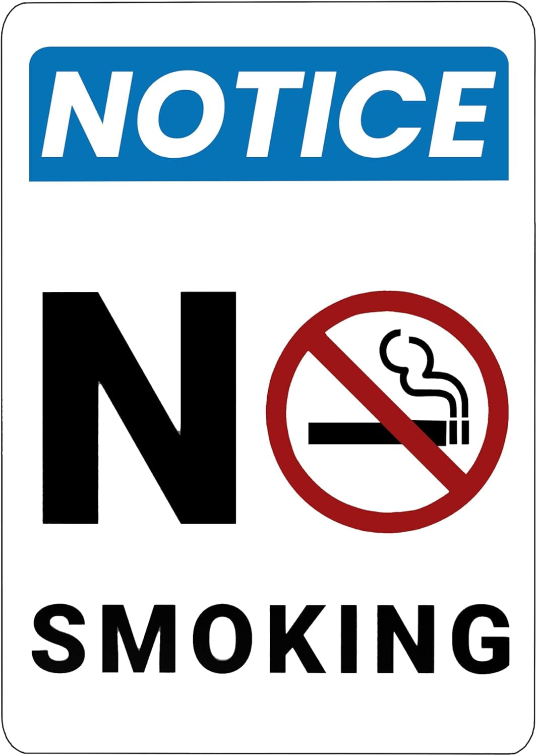 ADA CENTRAL SIGNS - Notice No Smoking Sign - ADA Compliant Digitally ...
