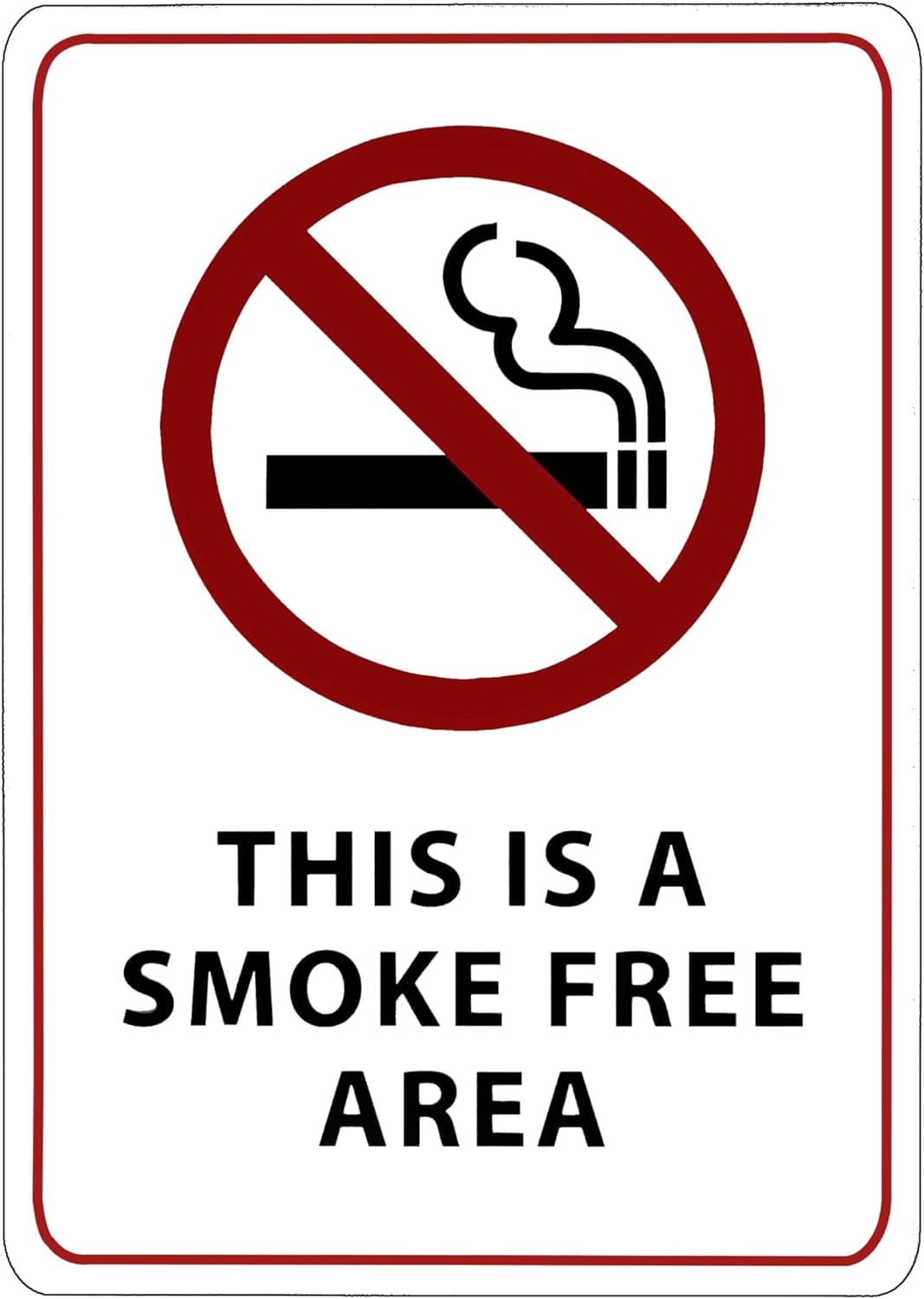ADA CENTRAL SIGNS - This is a Smoke Free Area Sign - ADA Compliant ...