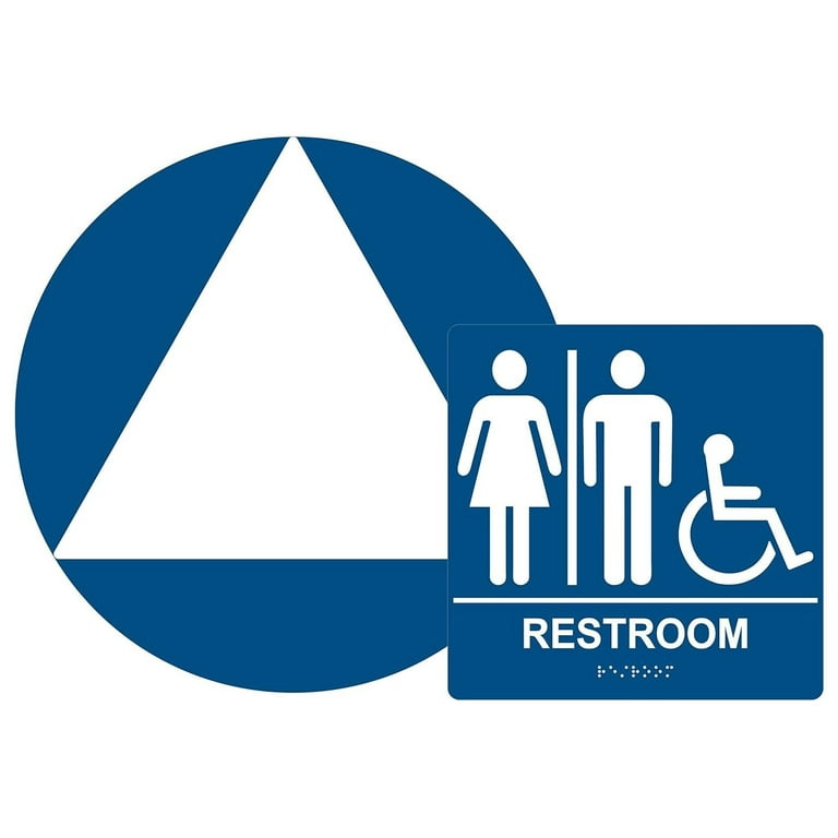 Unisex Restroom Icon Unisex ADA Restroom