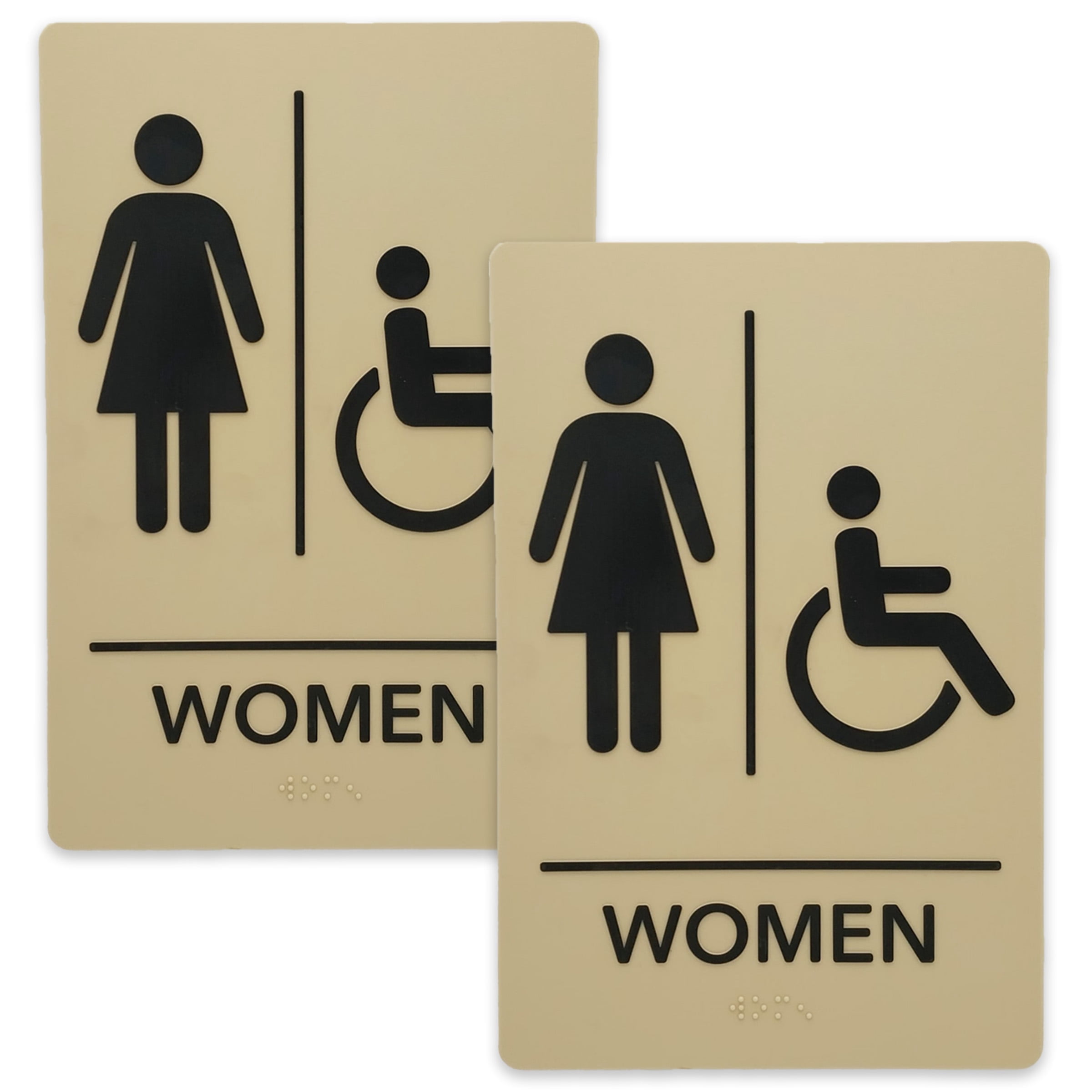 JPPlus ADA-Compliant Braille Signs Featuring Grade 2 Braille & Raised ...