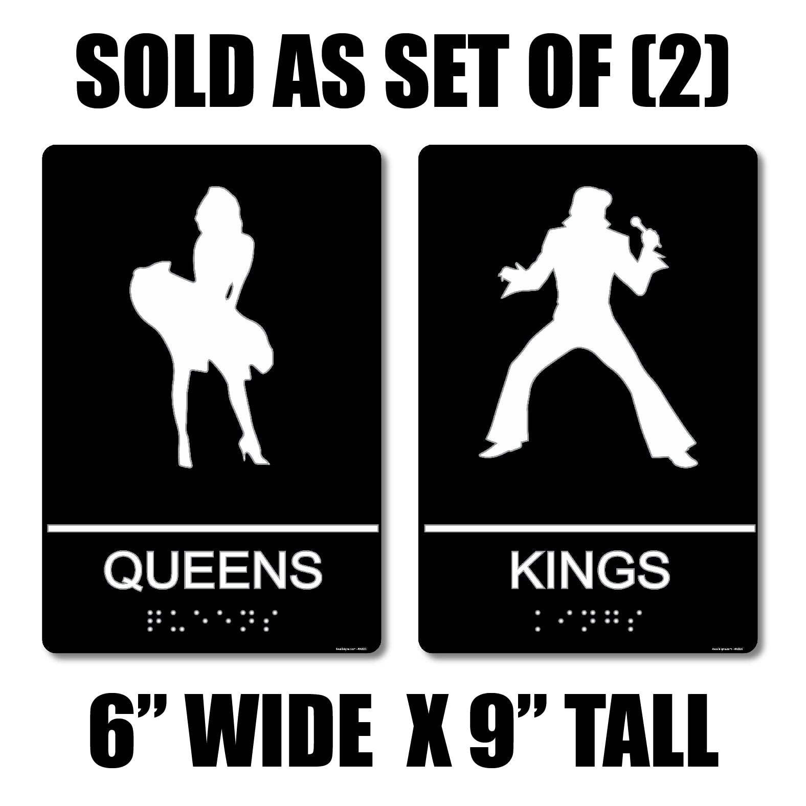 ADA Compliant “Elvis Marilyn" Kings Queens Themed Restroom / Bathroom ...