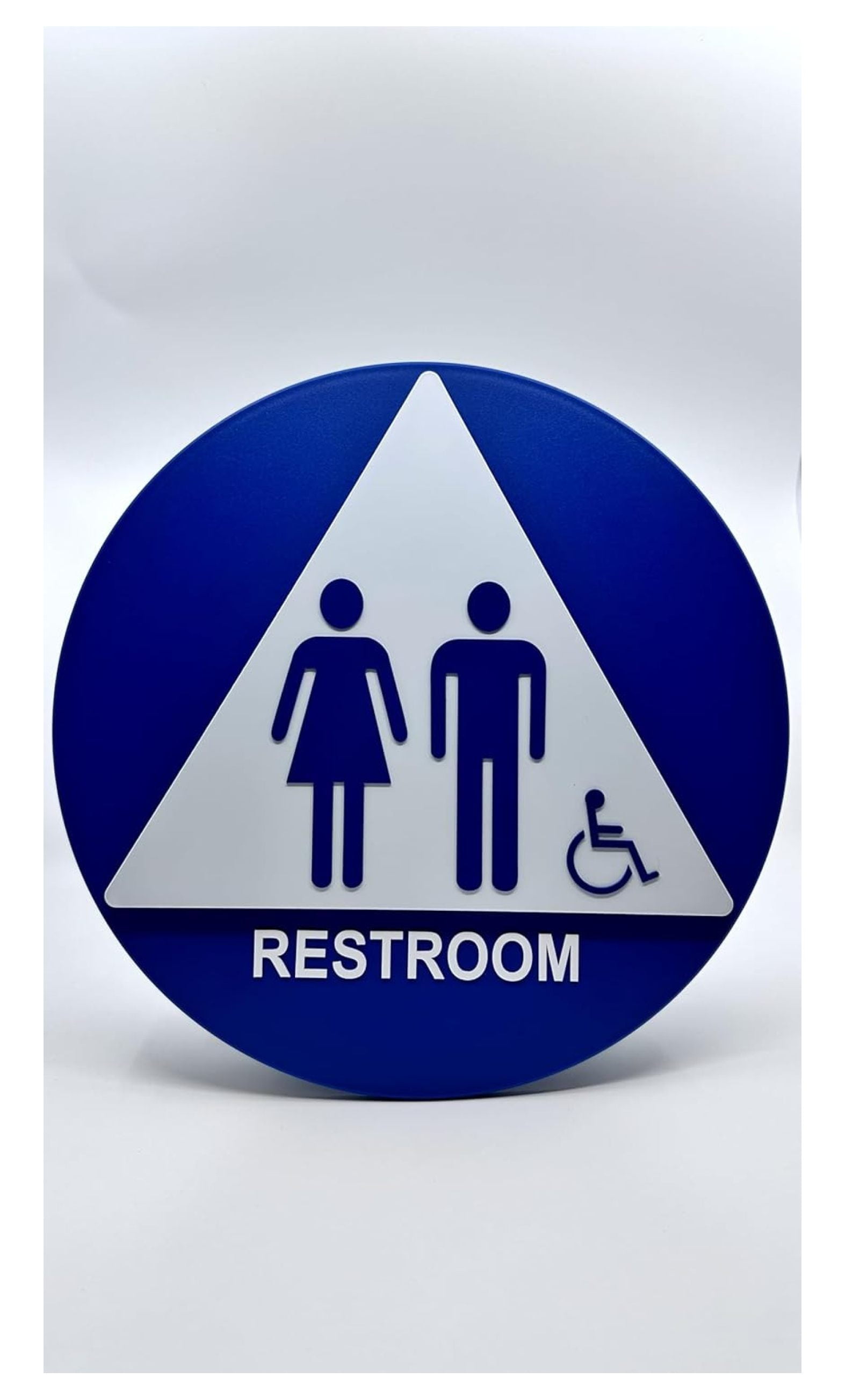 ADA Compliant Unisex Accessible Restroom Sign Set,Wall and Door Sign ...