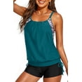 ADADFA Blouson Tankini Swimsuits for Women Two Piece Tummy Control ...