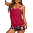 ADADFA Blouson Tankini Swimsuits for Women Two Piece Tummy Control ...