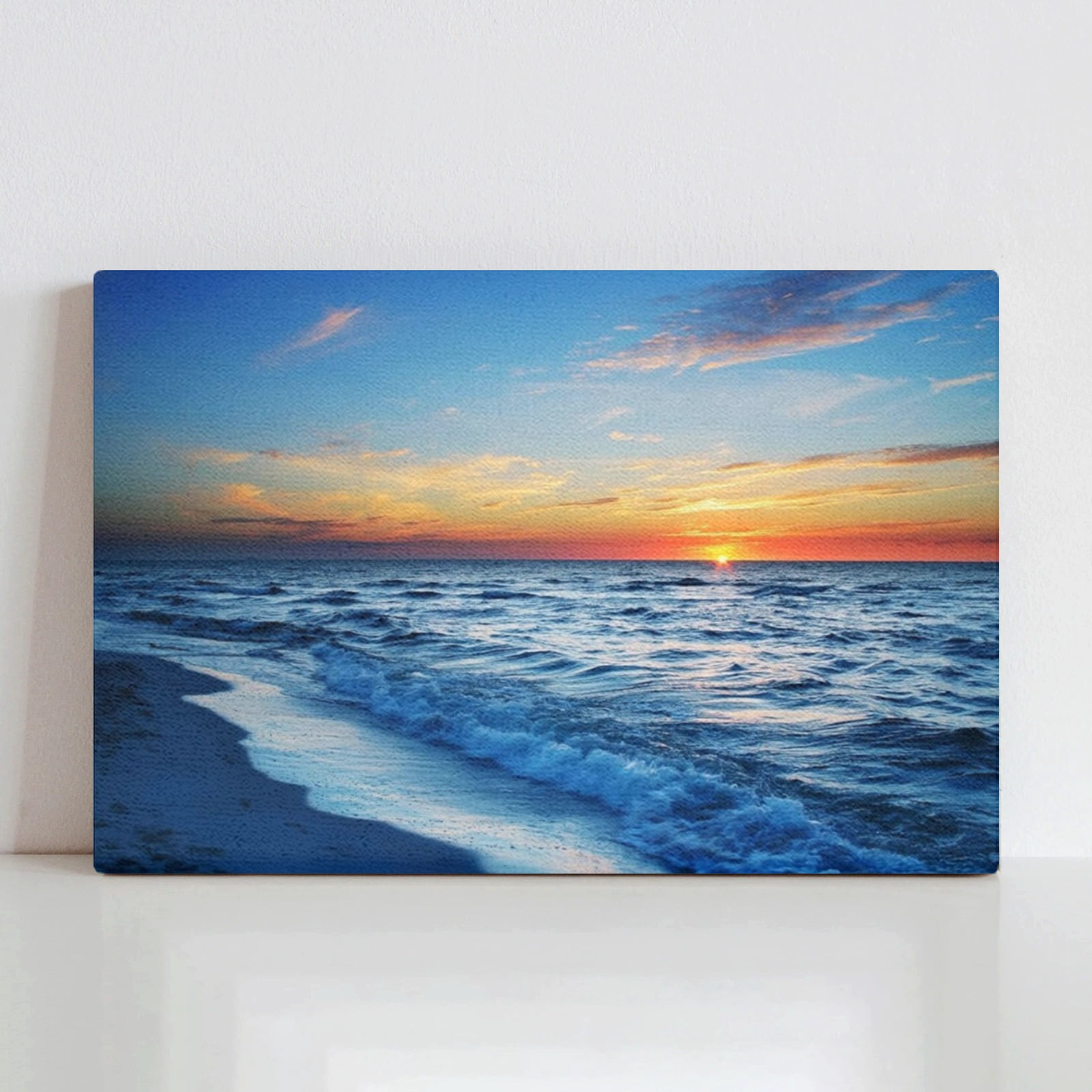 ADALE 1 Panel Beach Pictures Wall Art Beach Canvas Wall Art Blue Ocean ...