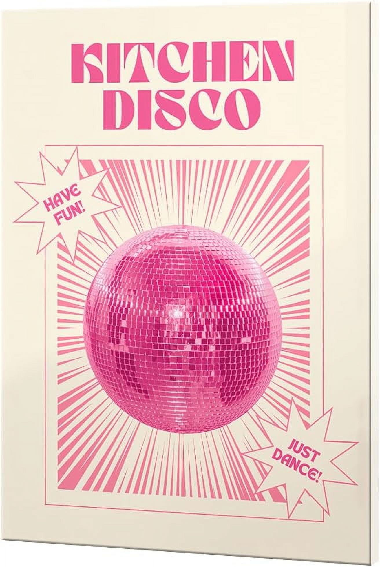 ADALE 1970s Retro Disco Ball Fever Poster Y2K Funny Trendy Wall Art ...