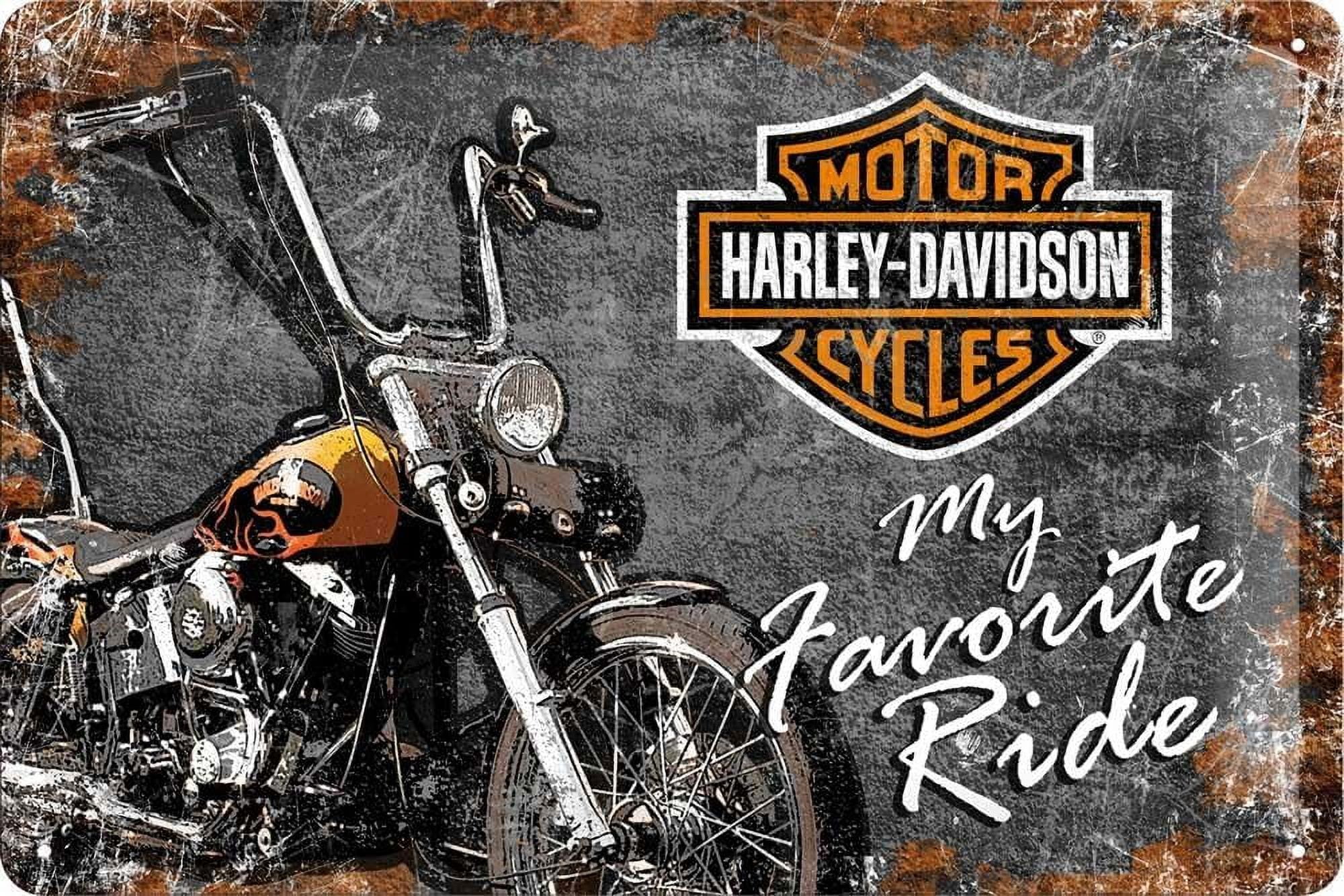 ADALE 22174 Harley-Davidson Favourite Ride, Tin Sign, Metal, Colourful ...
