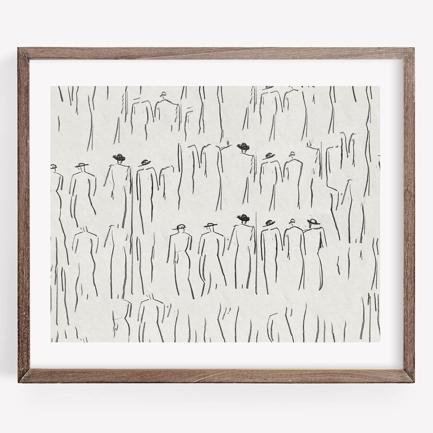 ADALE Abstract Landscape Canvas Wall Art for Living Room Vintage ...
