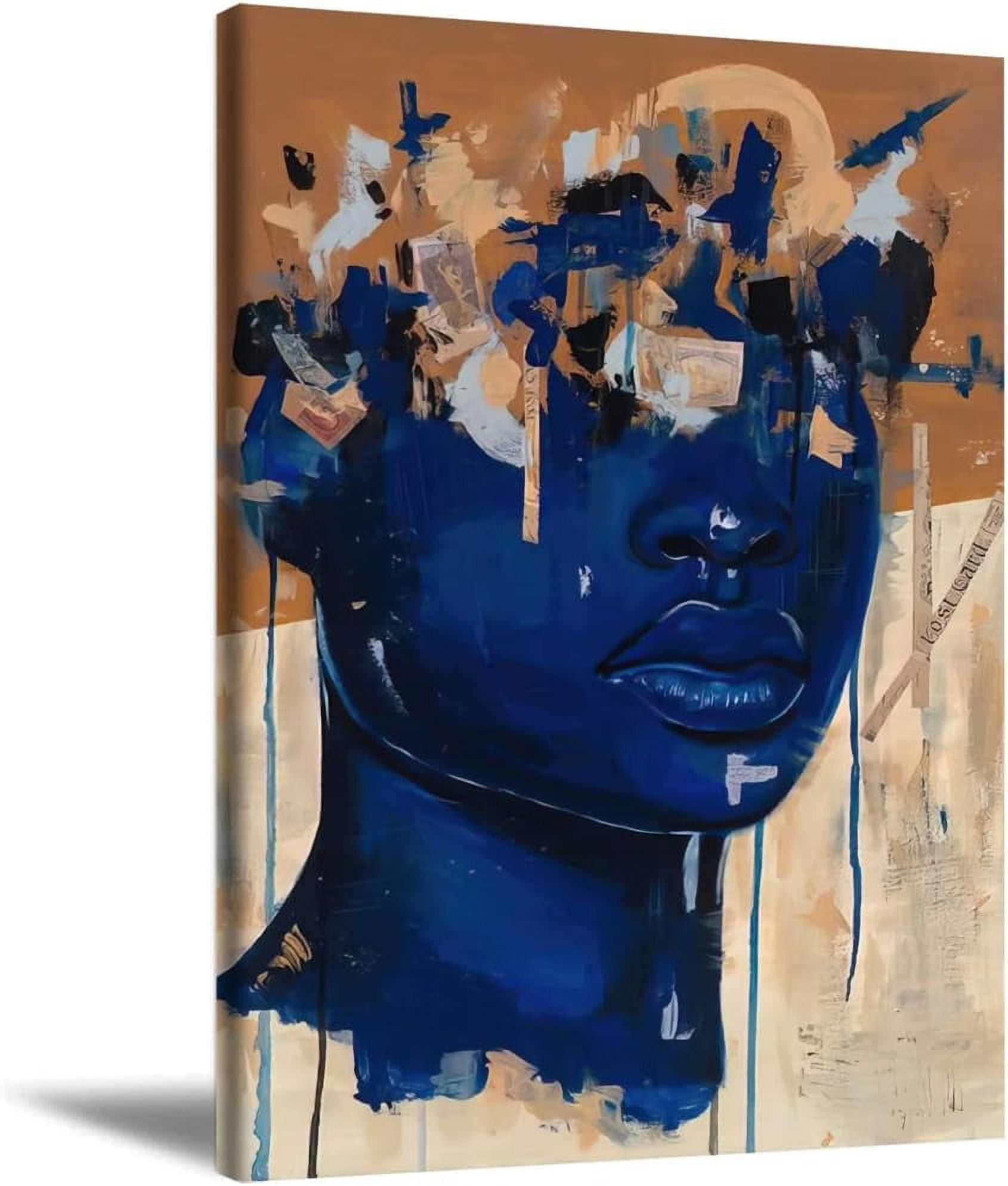 ADALE African American Wall Art Black Woman Wall Art Graffiti Painting Poster Abstract Wall art ...