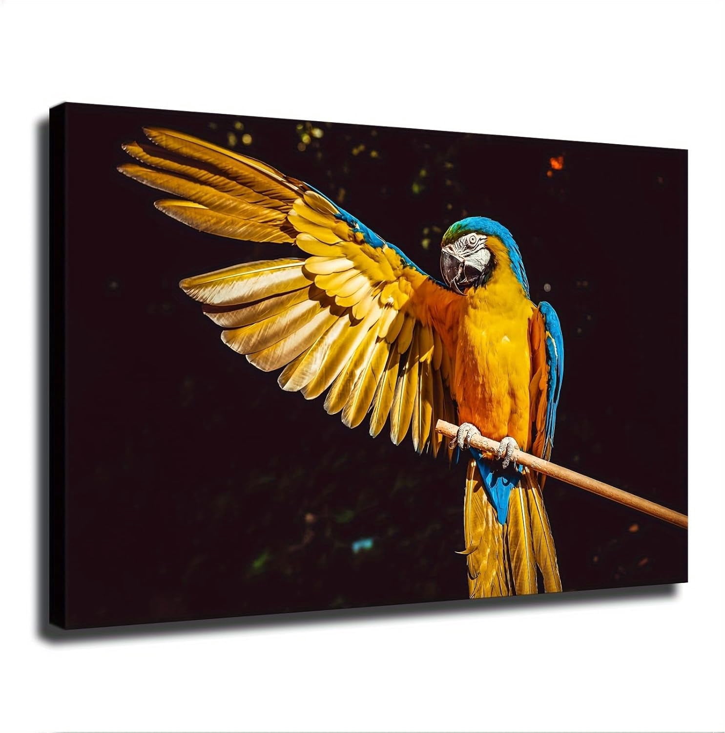 ADALE Animal Wall Art Posters Parrot Canvas Poster Wall Art Decor Print ...