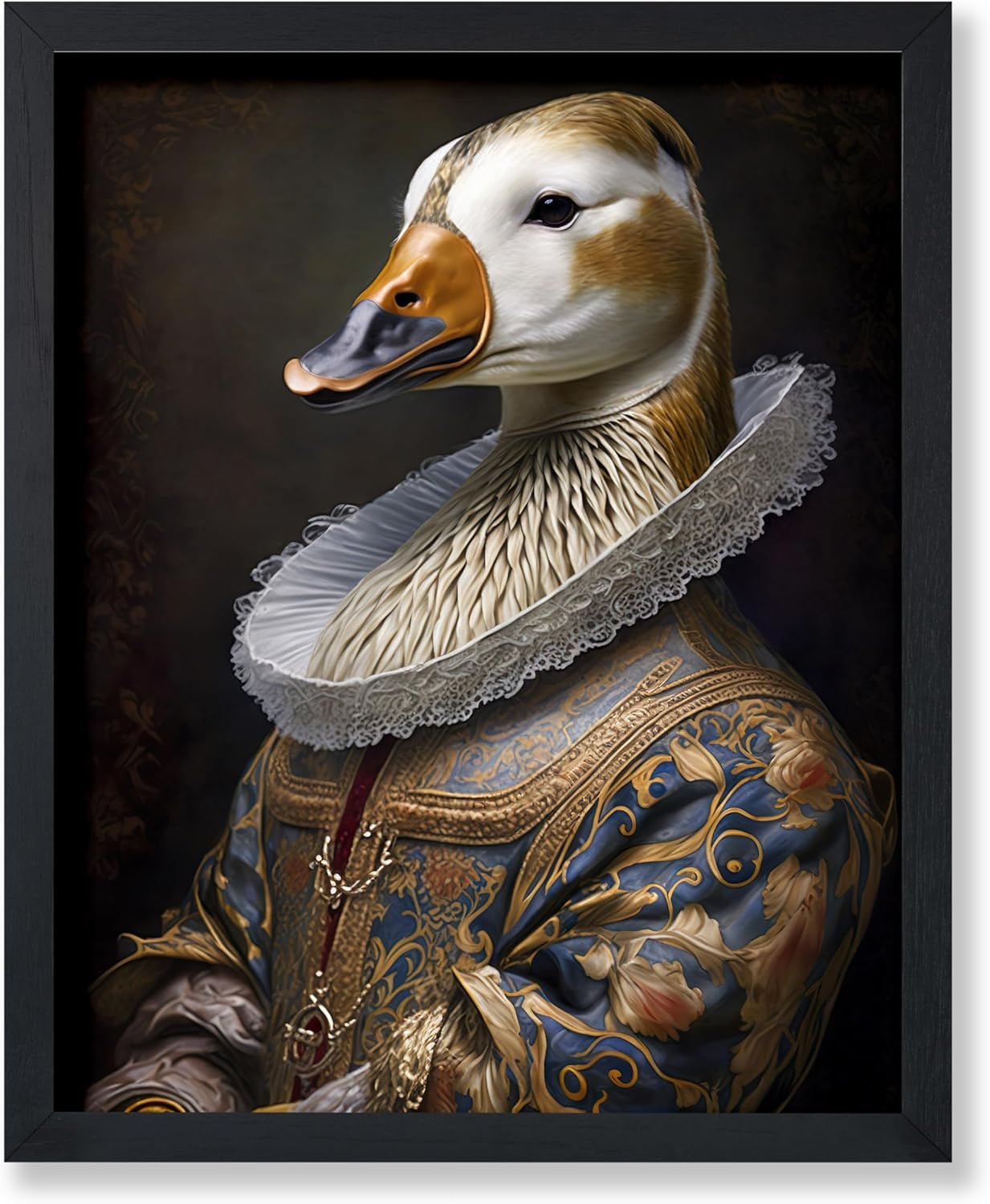 ADALE Aristocratic Goat Poster - Renaissance Print - Portrait Art ...