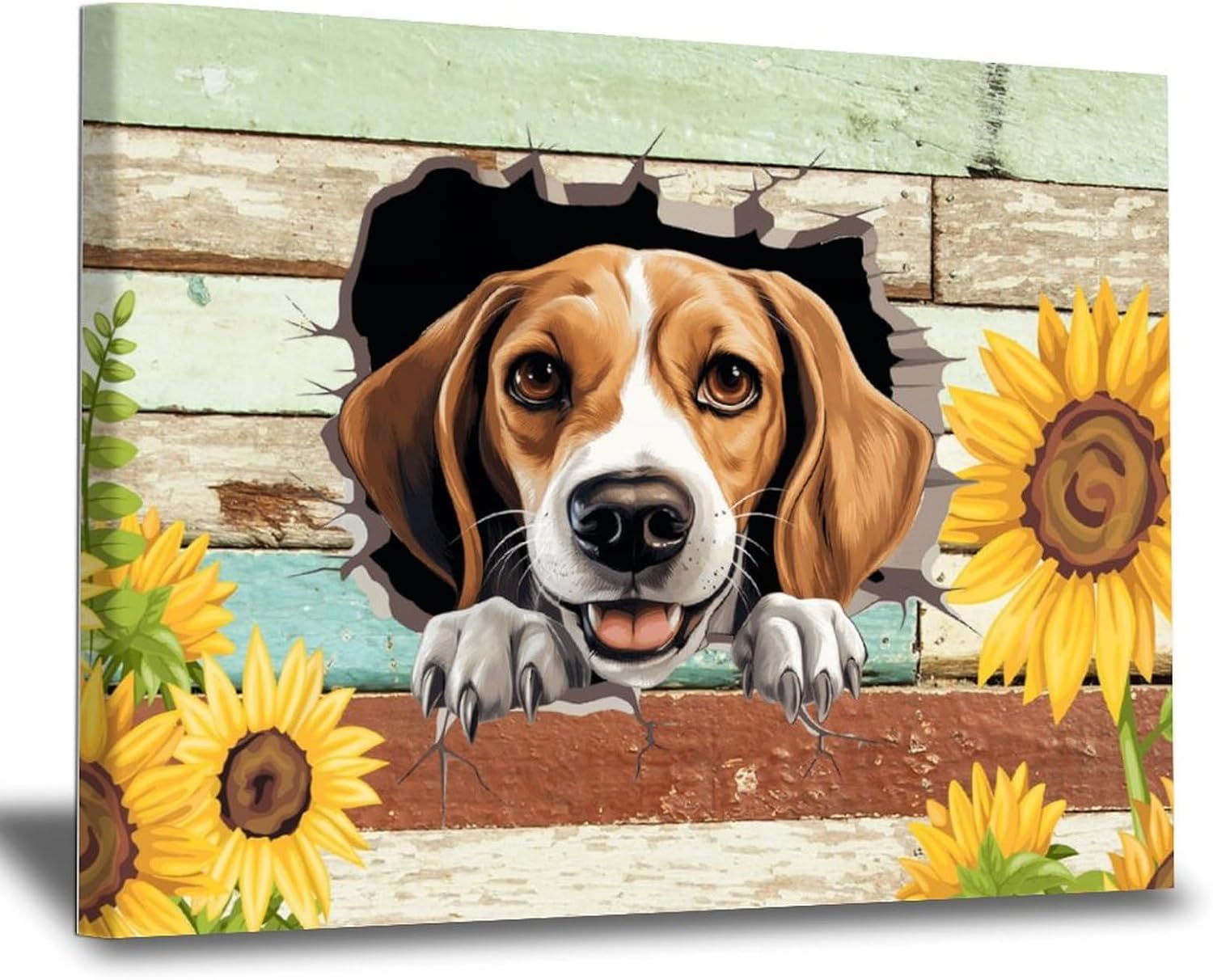 ADALE Art Print Jack Russell Terrier Framed Canvas Print Wall Art Jack ...