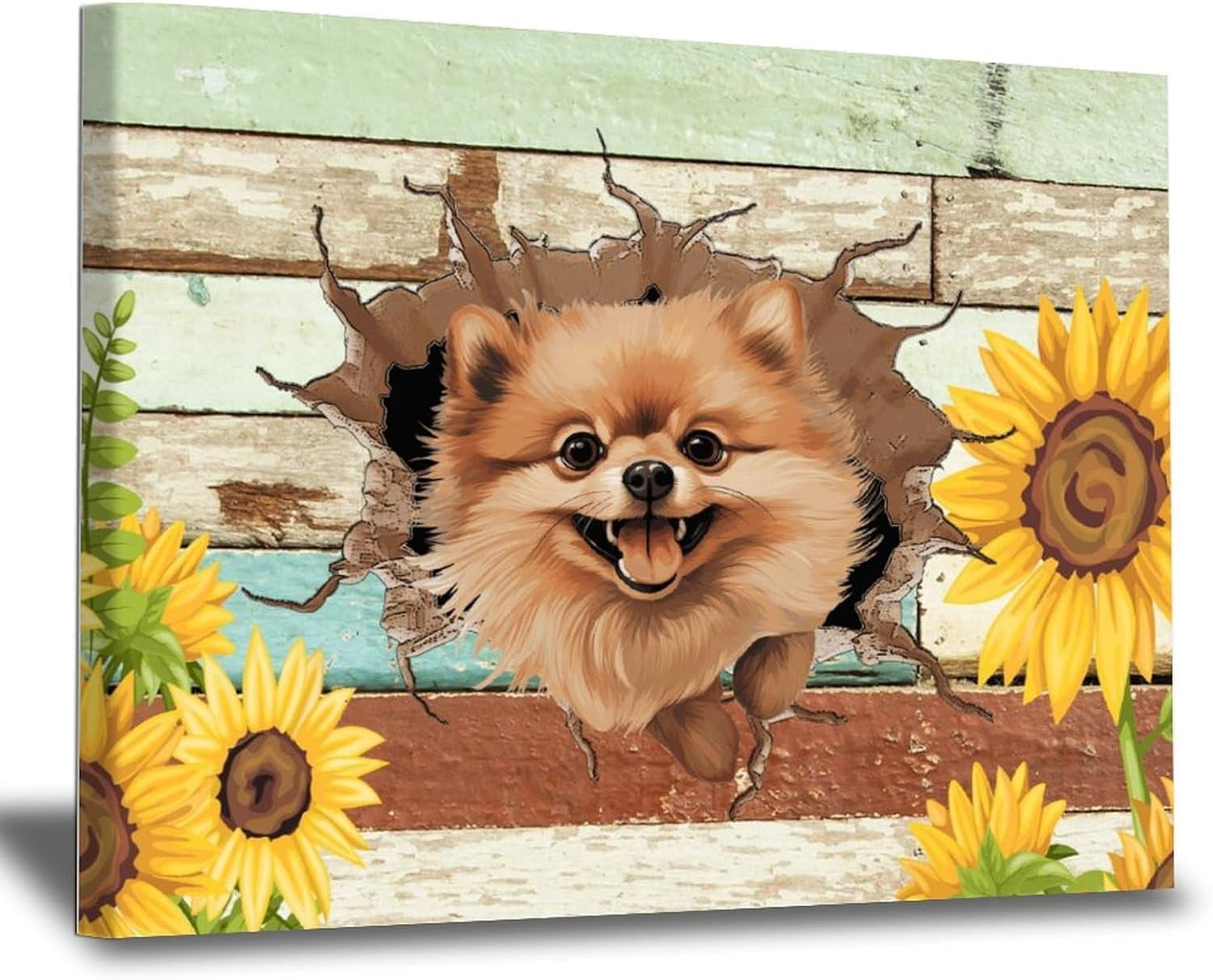 ADALE Art Print Jack Russell Terrier Framed Canvas Print Wall Art Jack ...
