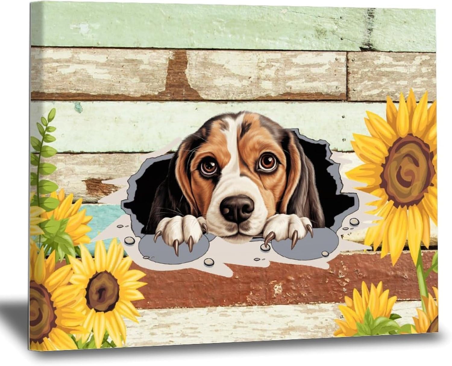 ADALE Art Print Jack Russell Terrier Framed Canvas Print Wall Art Jack ...