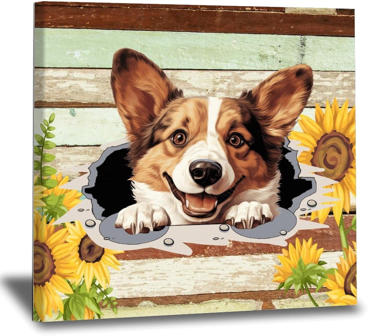ADALE Art Print Jack Russell Terrier Framed Canvas Print Wall Art Jack ...