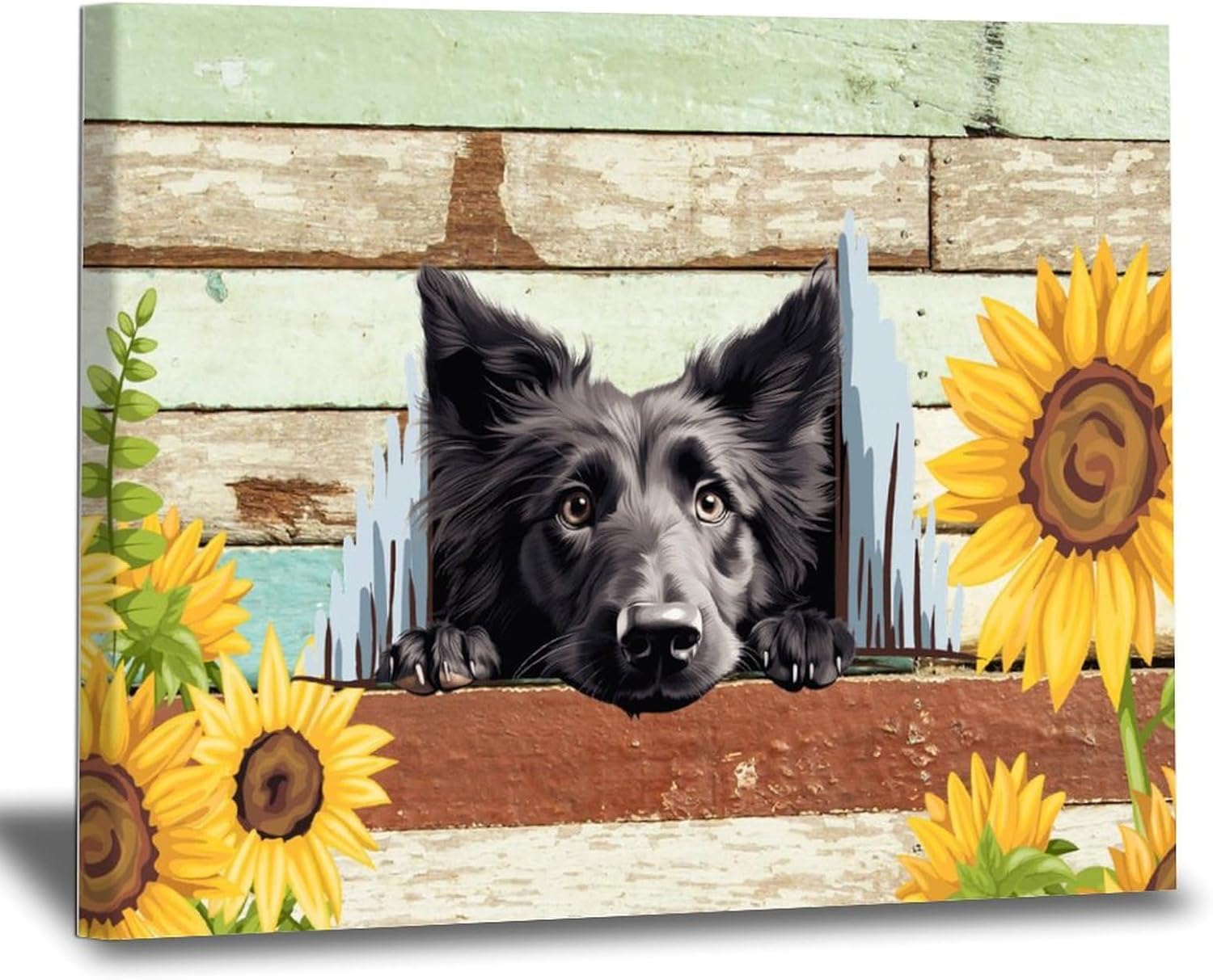 ADALE Art Print Jack Russell Terrier Framed Canvas Print Wall Art Jack ...