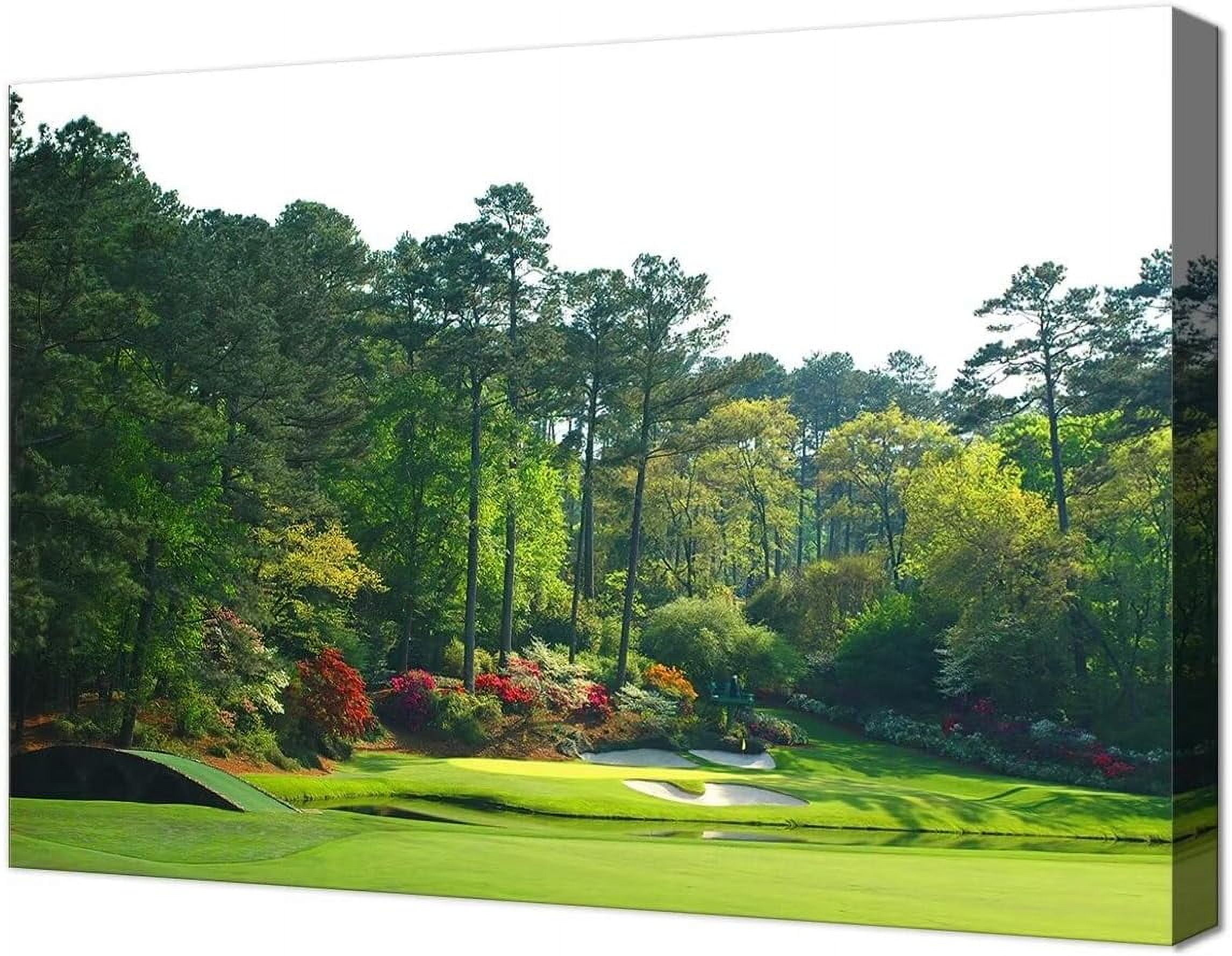 ADALE Augusta Golf Course Wall Art Golf Course Picture Poster Canvas ...