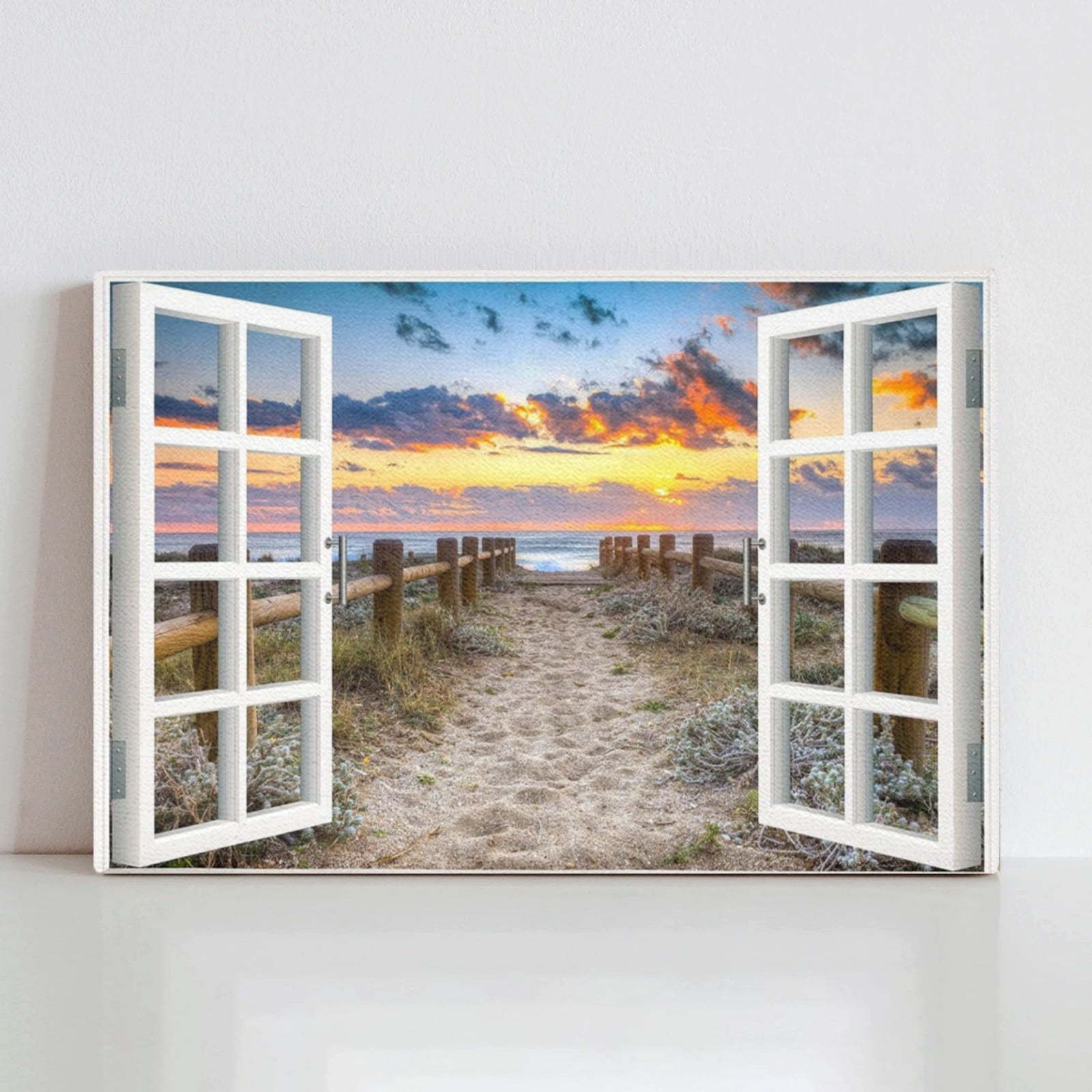 ADALE Beach Canvas Wall Art for Bedroom Decor Seascape Themed Picture ...