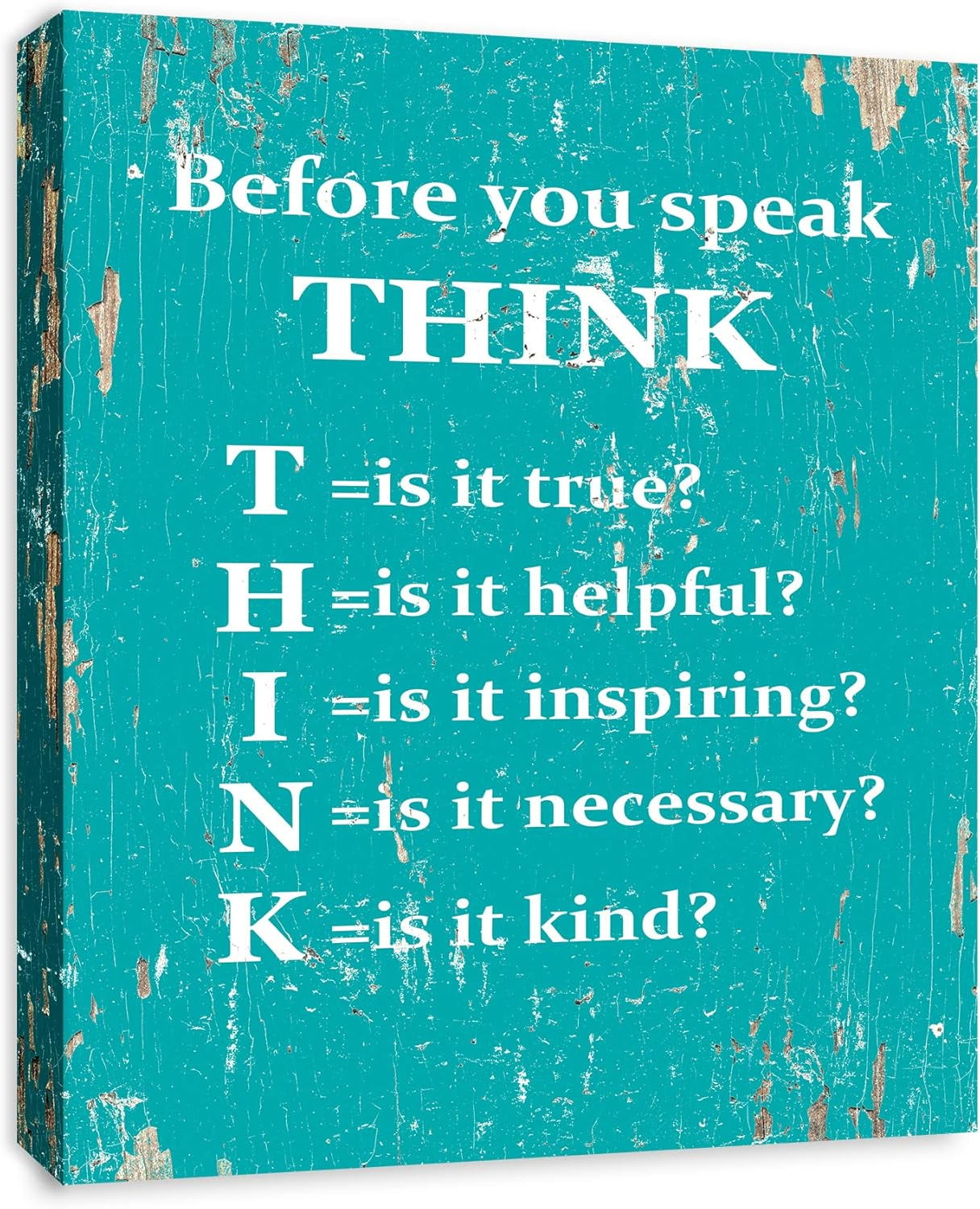 ADALE Before You Speak Thk - - Canvas Prt Home Decor Wall Art, Gallery ...