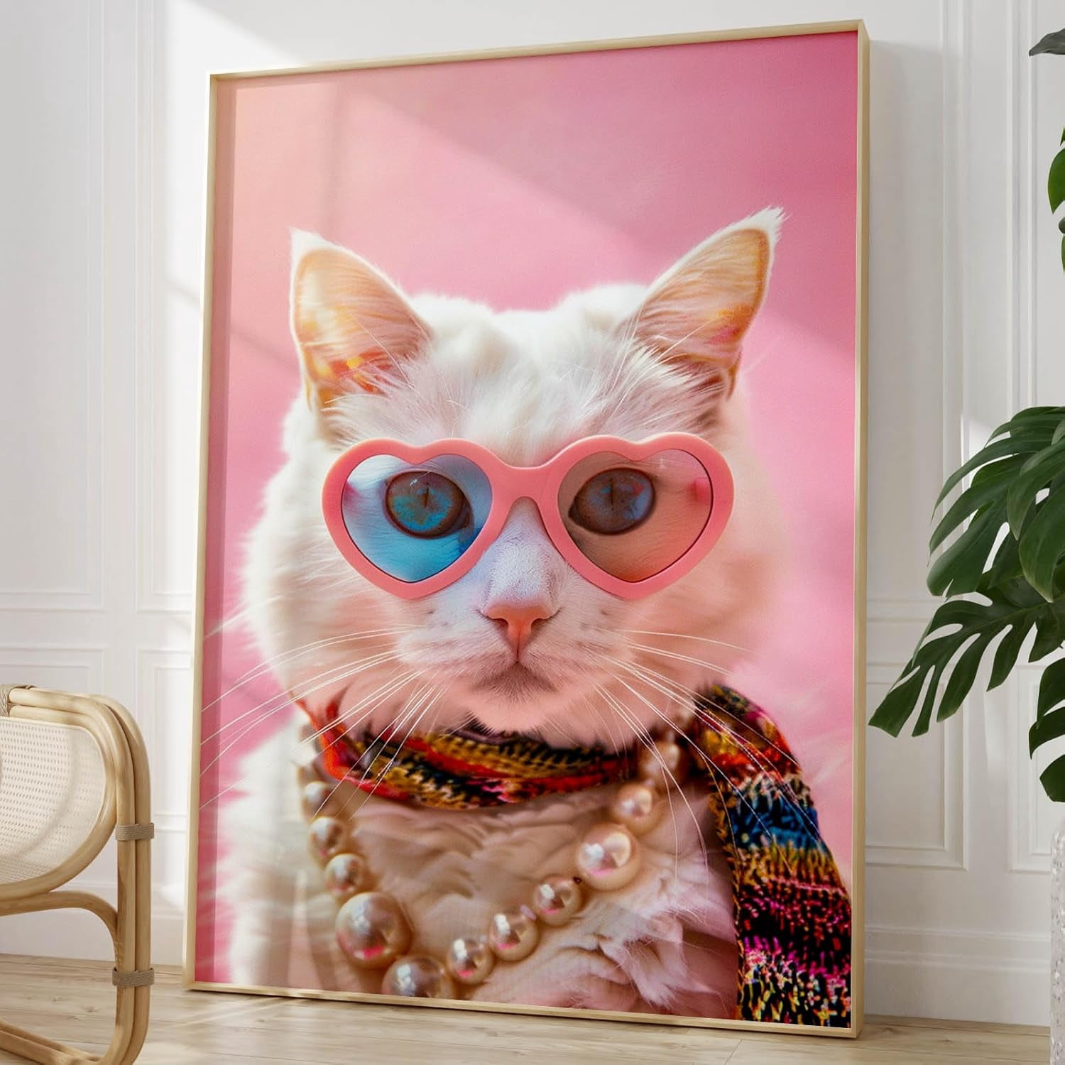 ADALE Blush Flower Wall Art Abstract Flower Watercolor Flower Prints ...