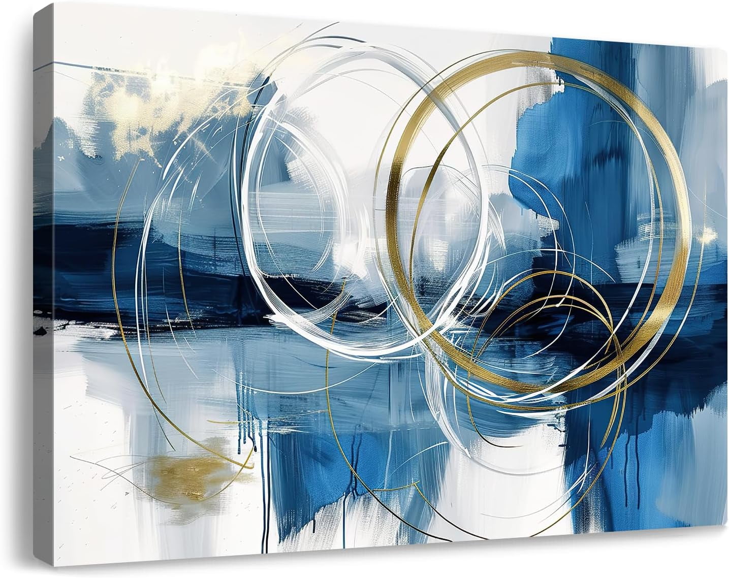 ADALE Brown Green Abstract Wall Art Unearthed World Abstract Canvas ...