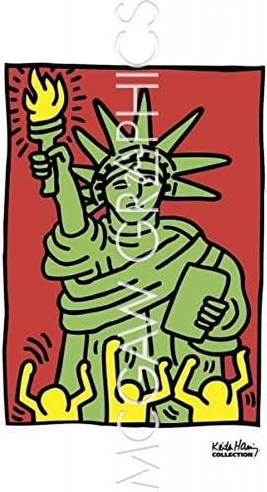 ADALE Bruce McGaw Statue of Liberty Art Print Poster Framed 14x11 Inch ...