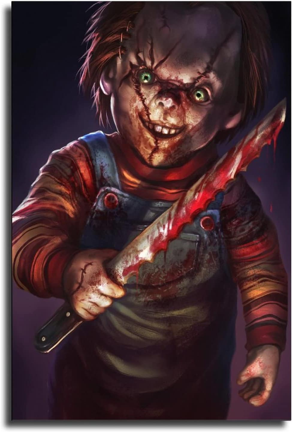 ADALE CHILDS PLAY CHUCKY HORROR MOVIE HALLOWEEN Poster Decorative ...