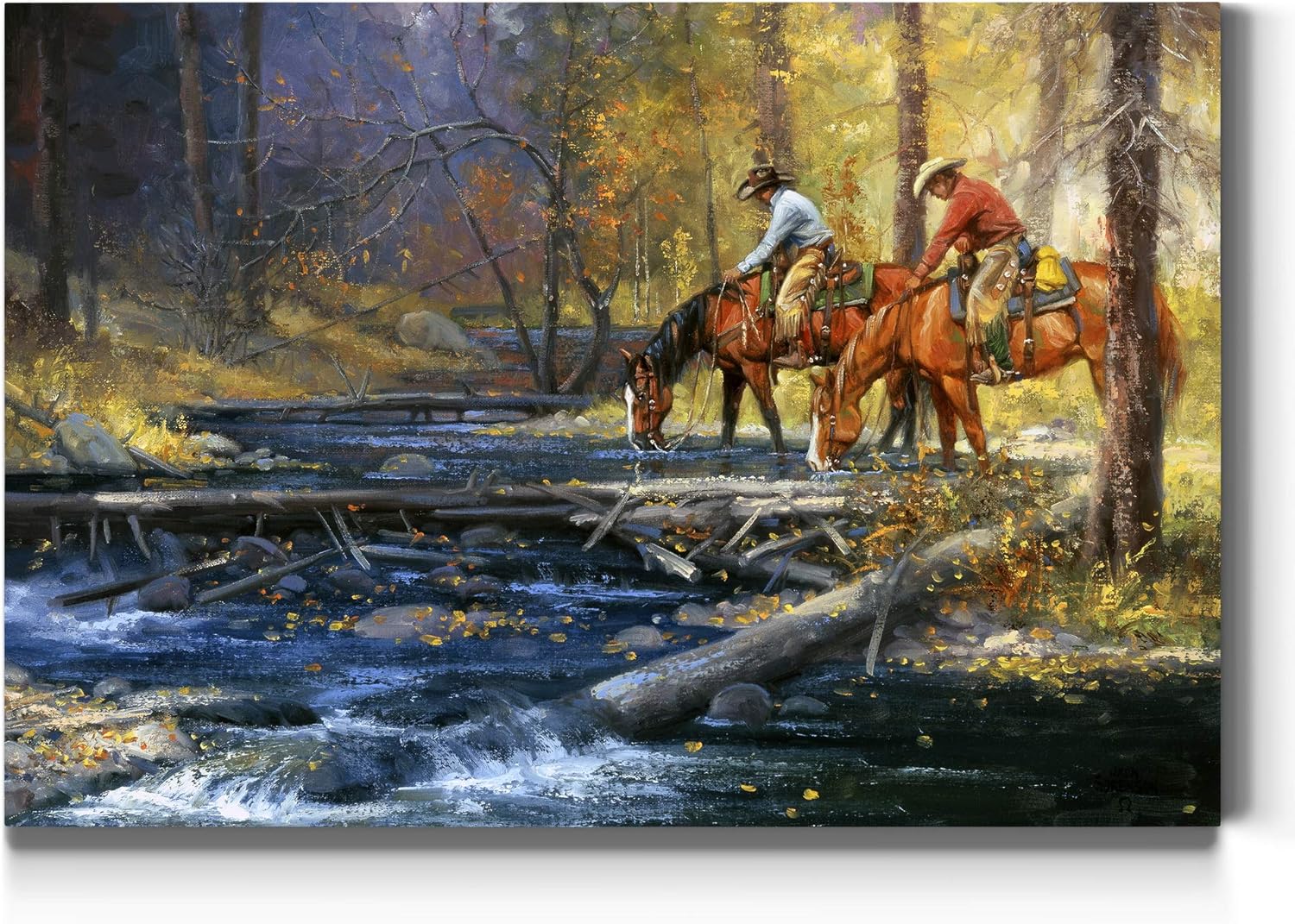 ADALE Canvas Animal Wall Art Home Paintings & Prints Bright Stary Night ...