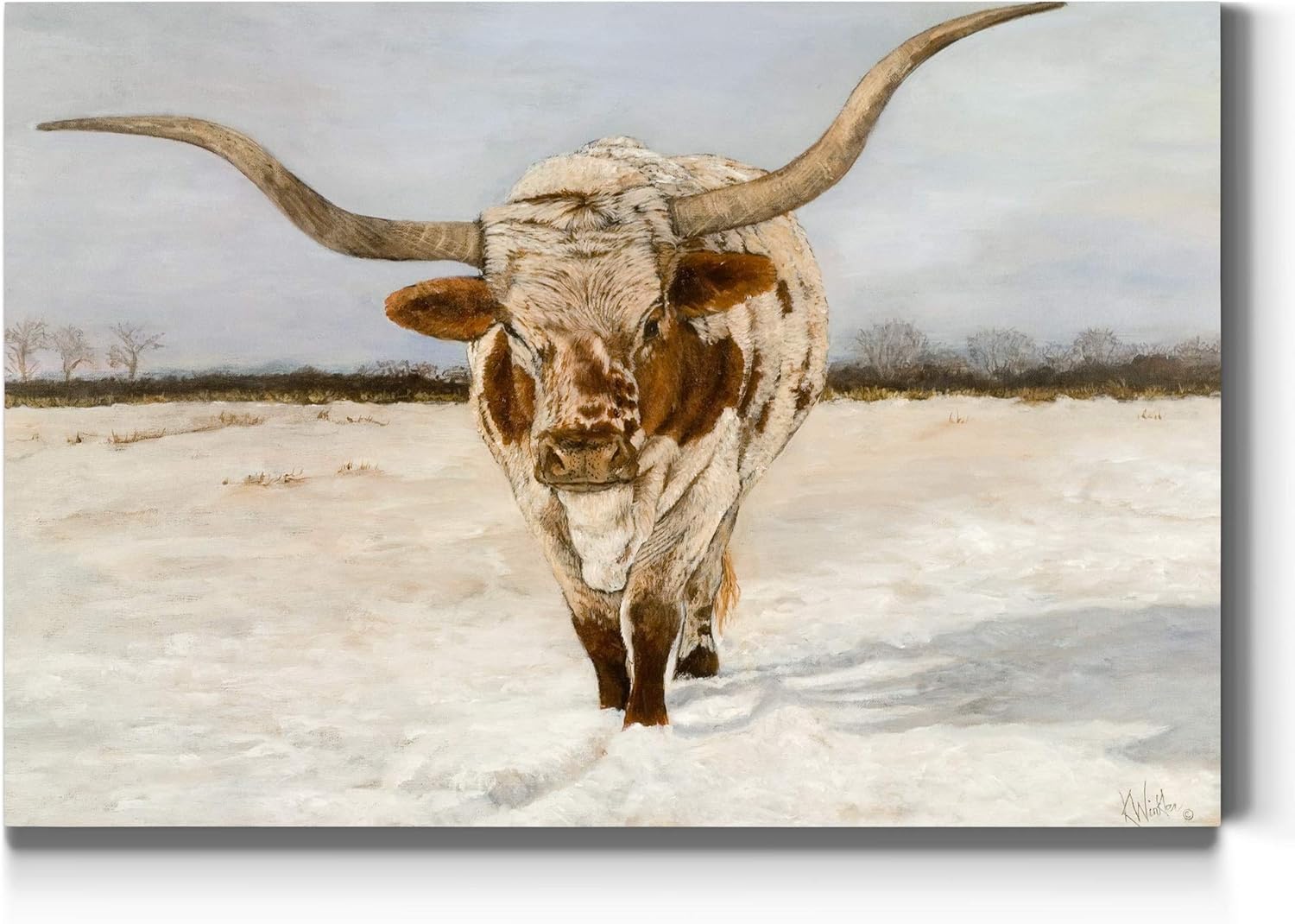 ADALE Canvas Animal Wall Art Home Paintings & Prints Bright Stary Night ...