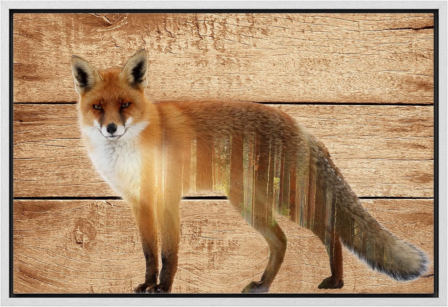 ADALE Canvas Print Wall Art Galloping White, Brown & Black Horses ...