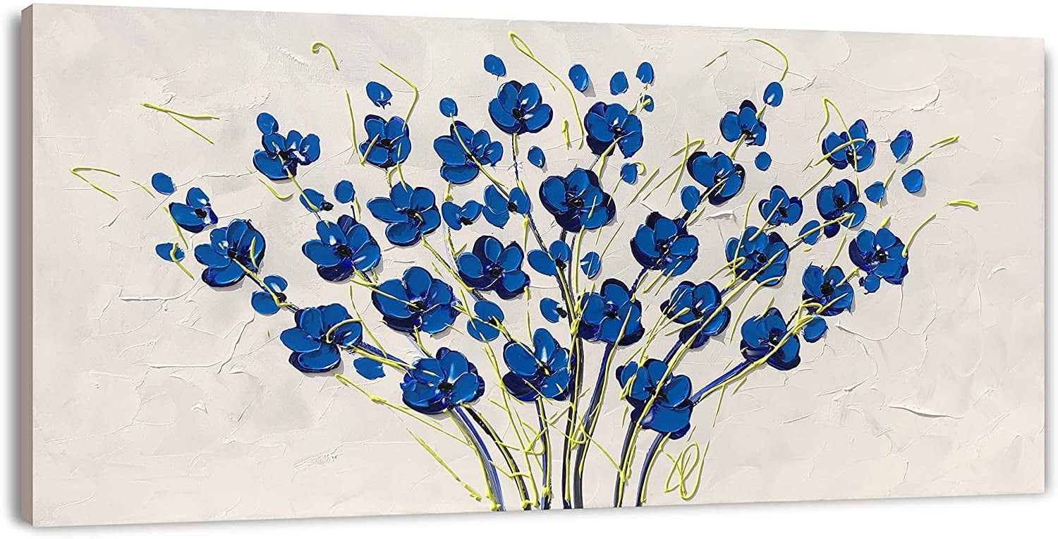 ADALE Canvas Print Wall Art Tropical Teal Beach Shore Ocean Wave View ...