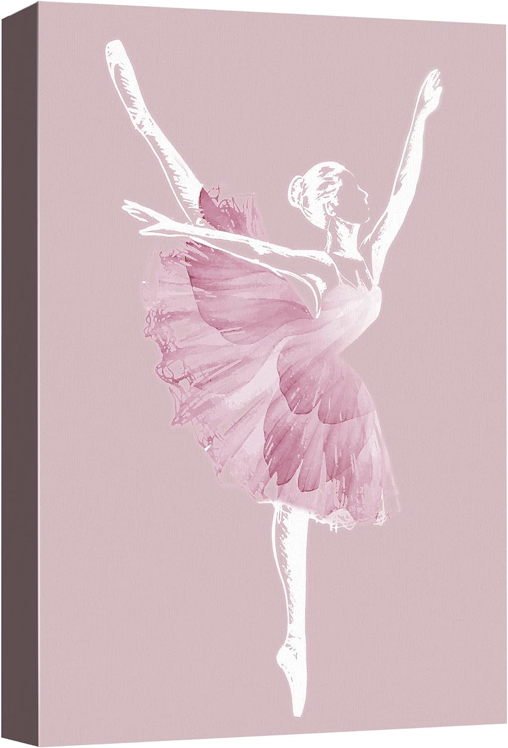 ADALE Canvas Prt Wall Art Ballera Dancg Pk Dress Dance Fashion ...