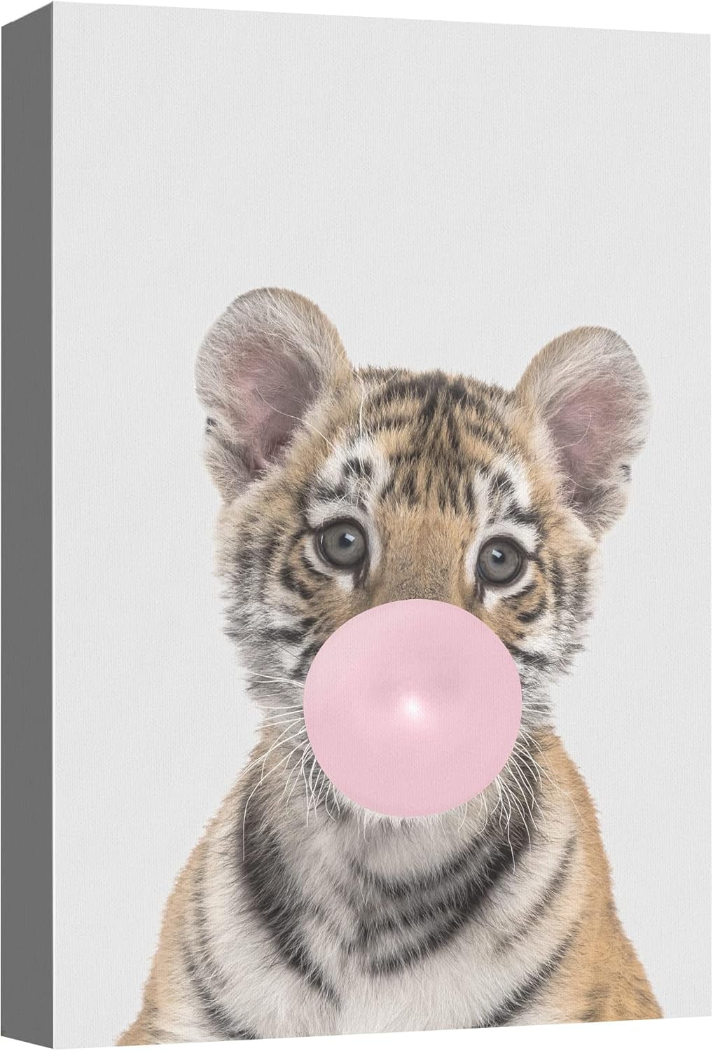 ADALE Canvas Prt Wall Art Kids Child Bubblegum Jungle Tiger Cub Animals ...