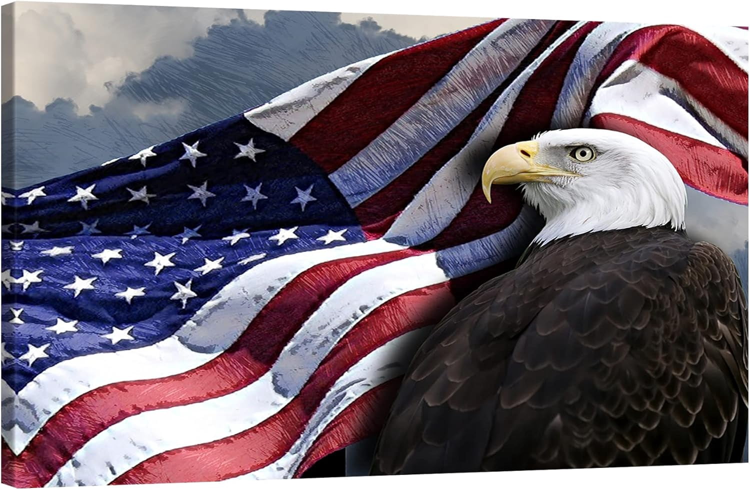 ADALE Canvas Wall Art Eagle Poster Print Nature Animal Wall Wall ...