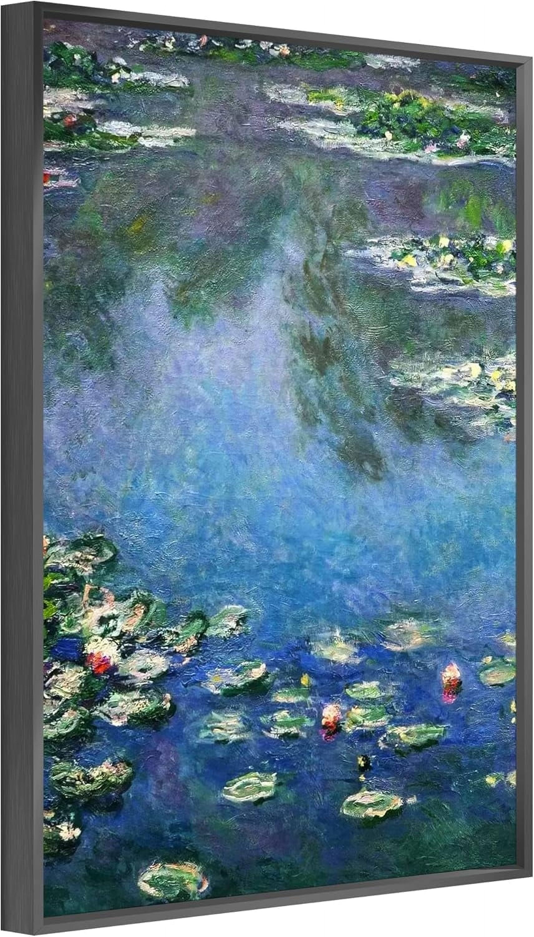 ADALE Canvas Wall Art Famous Oil Paintings, Water Lilies Claude Monet ...