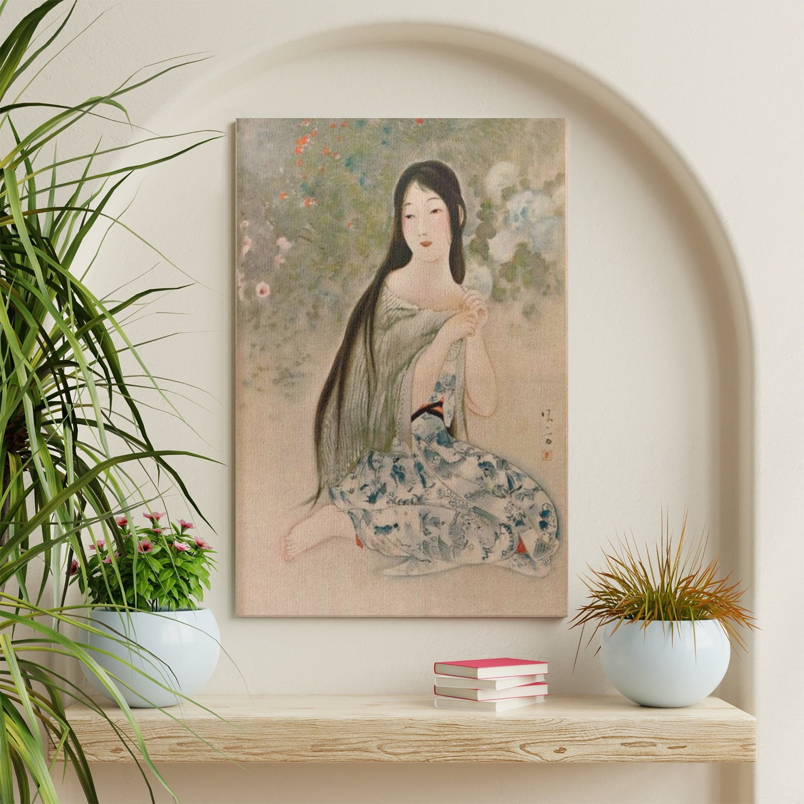 ADALE Canvas Wall Art PostersAntique Talismanic Tiger Print Korean ...