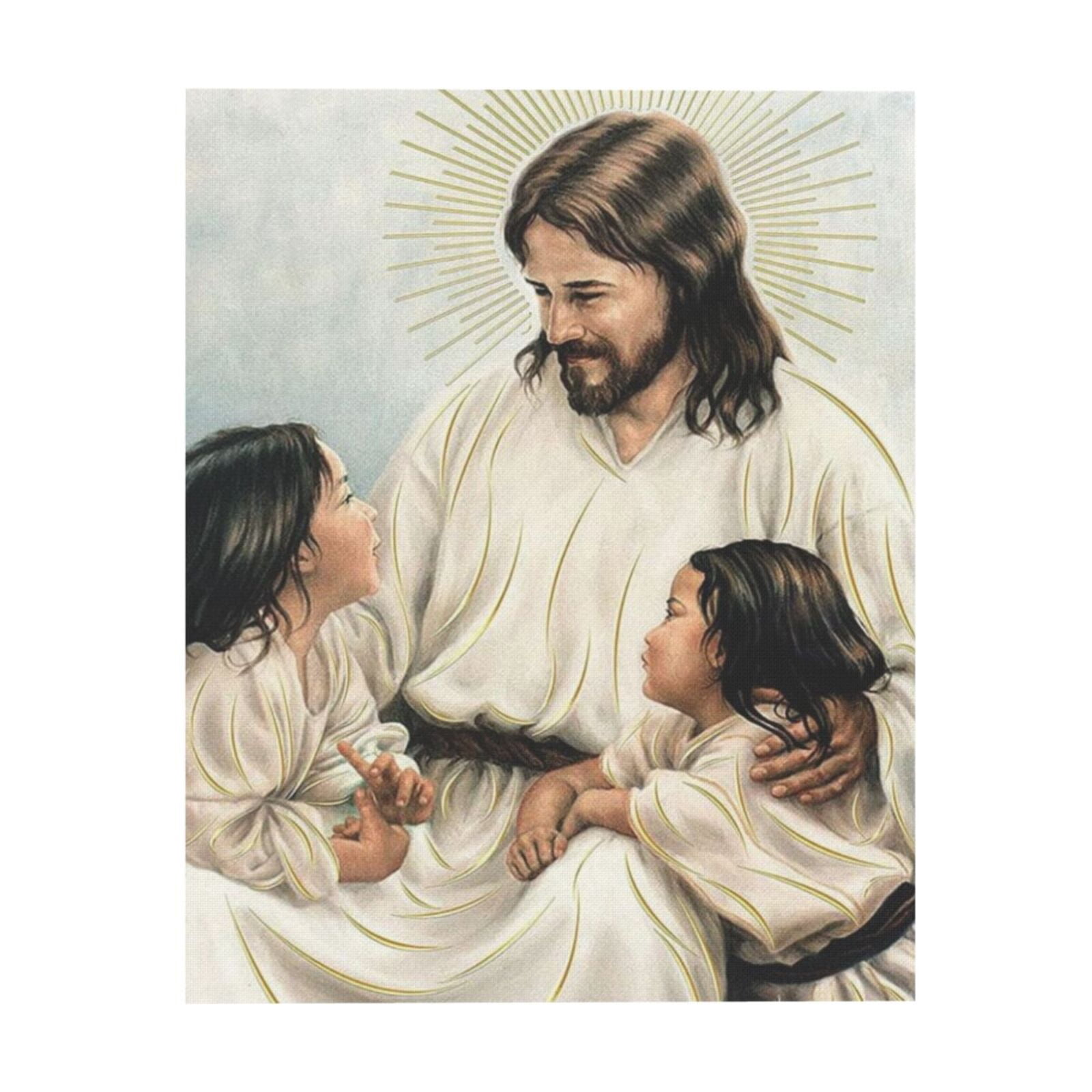 ADALE Christ Jesus and Child Wall Art Poster Picture Print Home Room ...