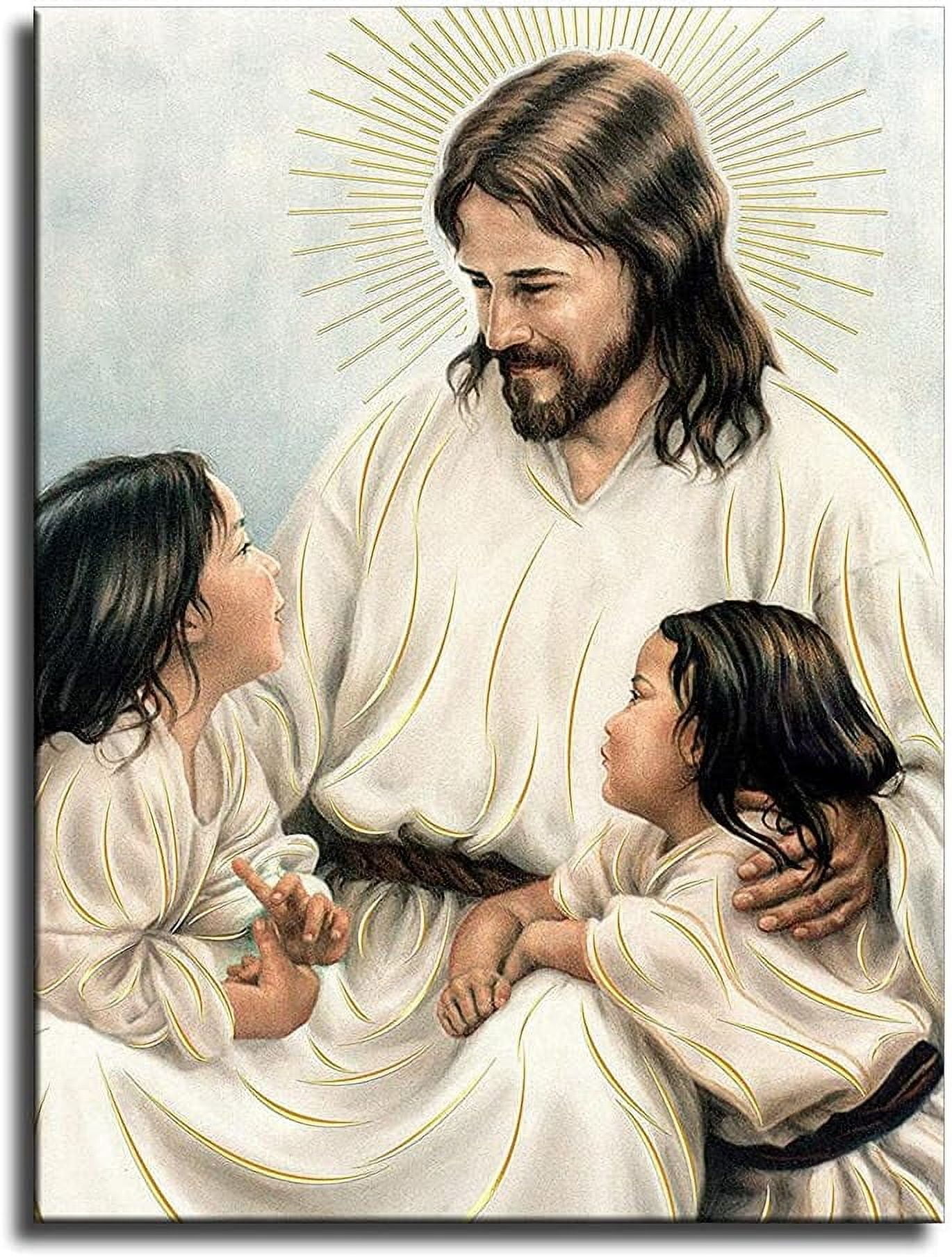 ADALE Christ Jesus and Child Wall Art Poster Picture Print Home Room ...