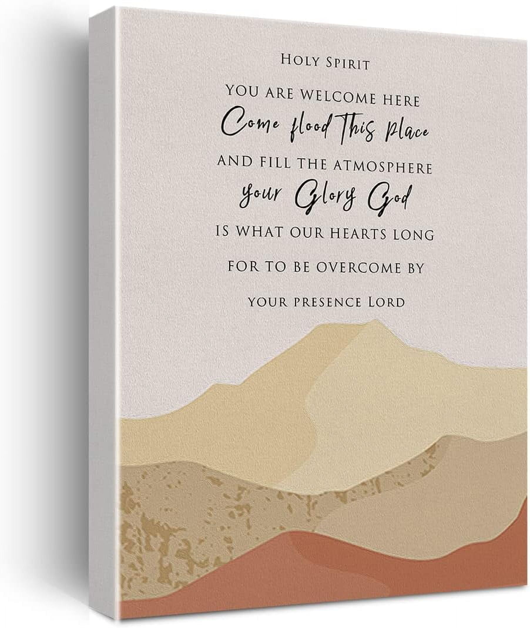 ADALE Christian Canvas Prt Decor Holy Spirit You are Welcome Here Come ...