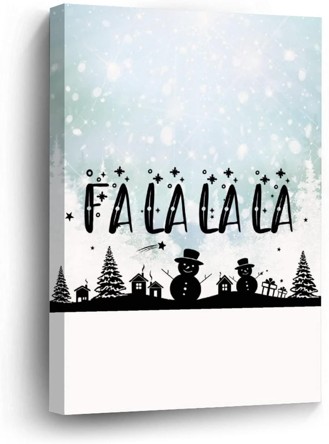 ADALE Christmas Canvas Wall Art fa La La La Quote Sayings Poster Prints ...