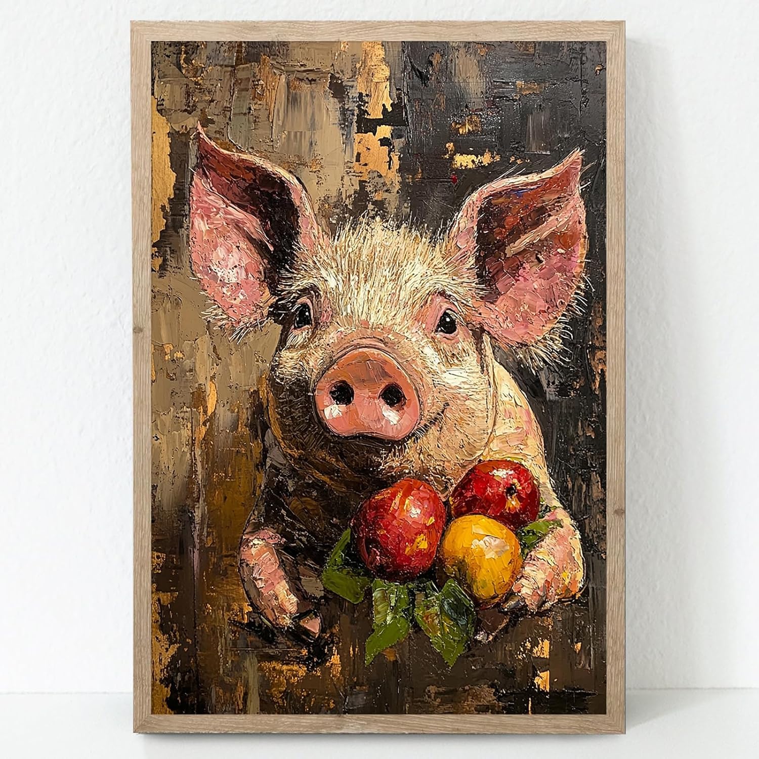 ADALE Colorful Giraffe Canvas Wall Art Animals With Glasses Pictures ...