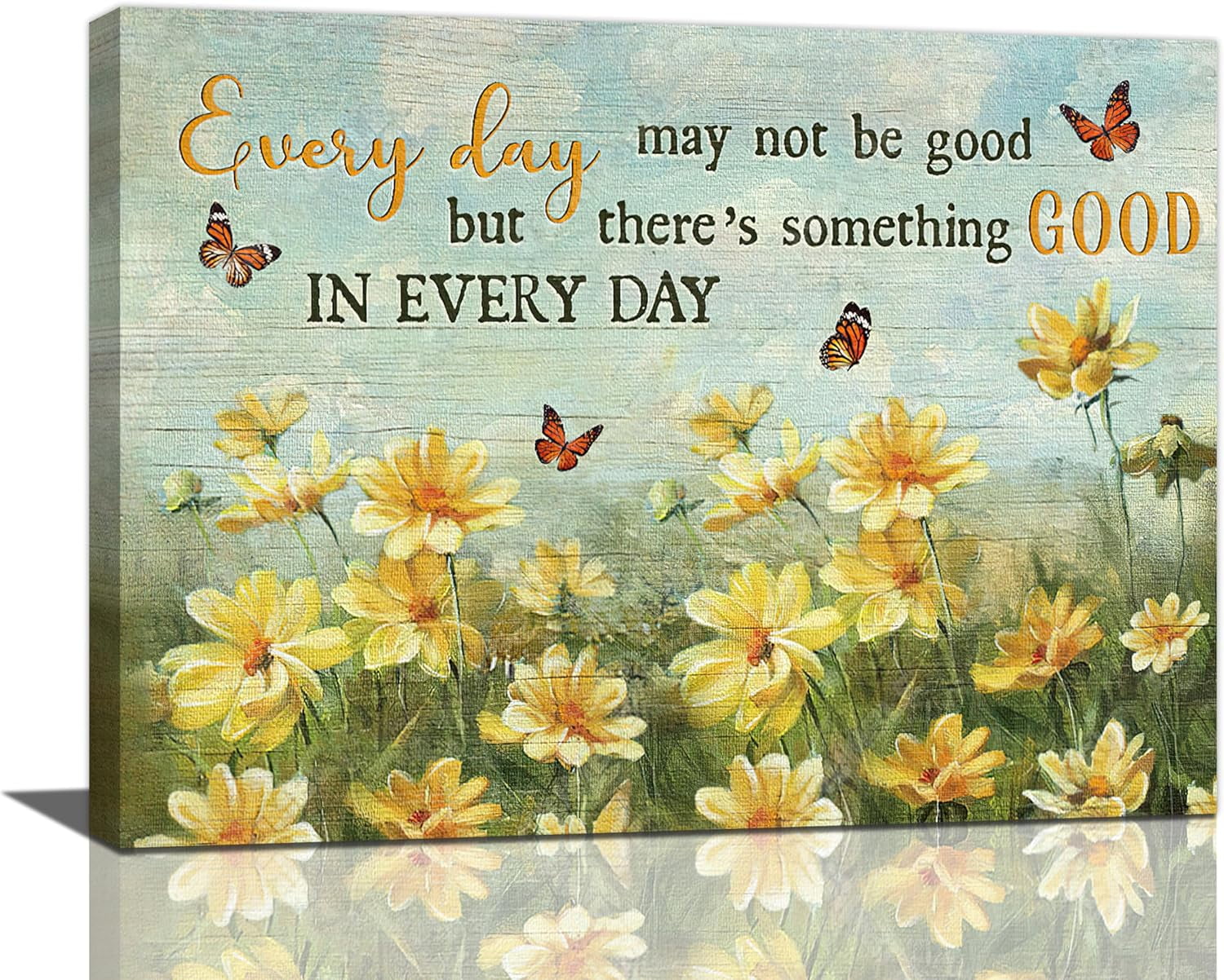 ADALE Country Flower Wall Art Wildflowers Wall Decor Farmhouse Floral ...