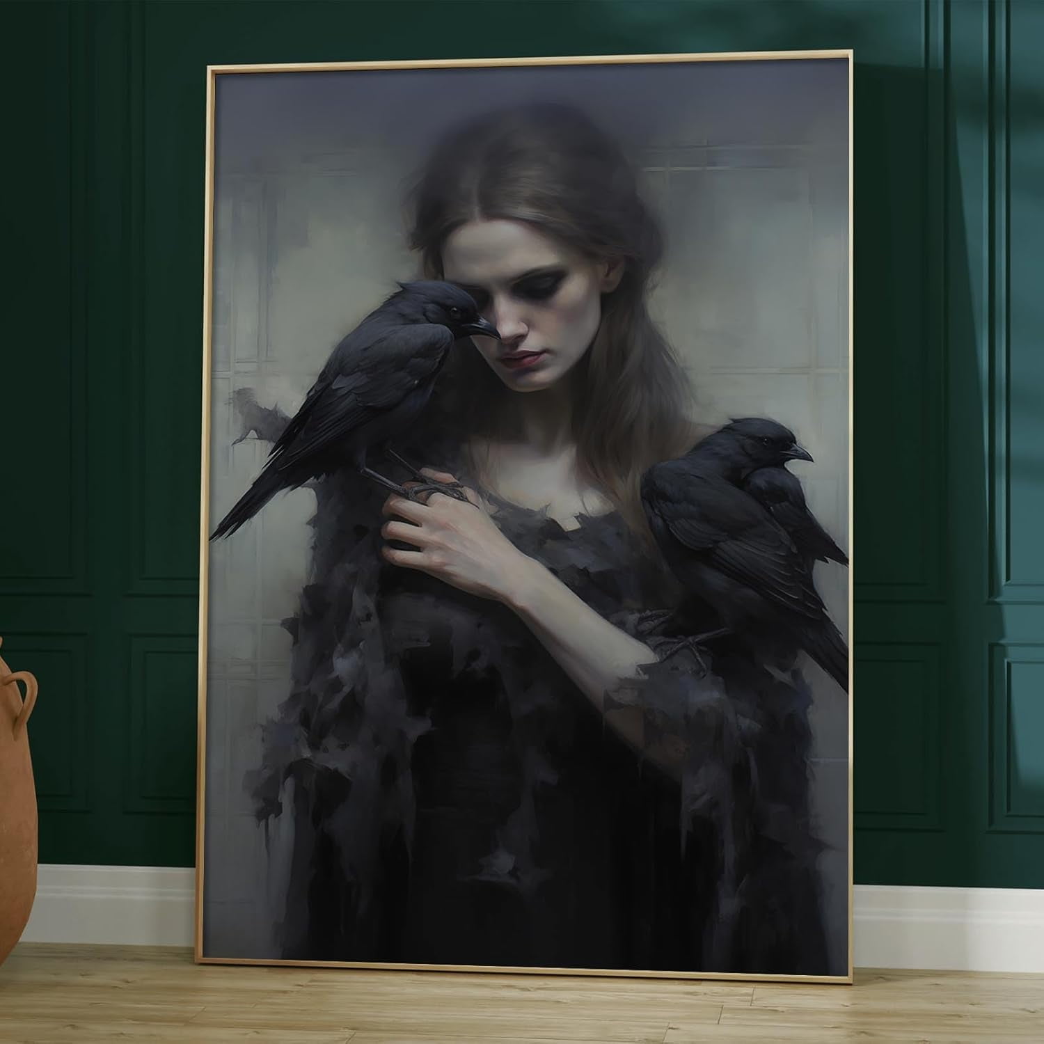 ADALE Dark Academia Animal Posters Prints Dragon Wall Art Gothic Floral ...