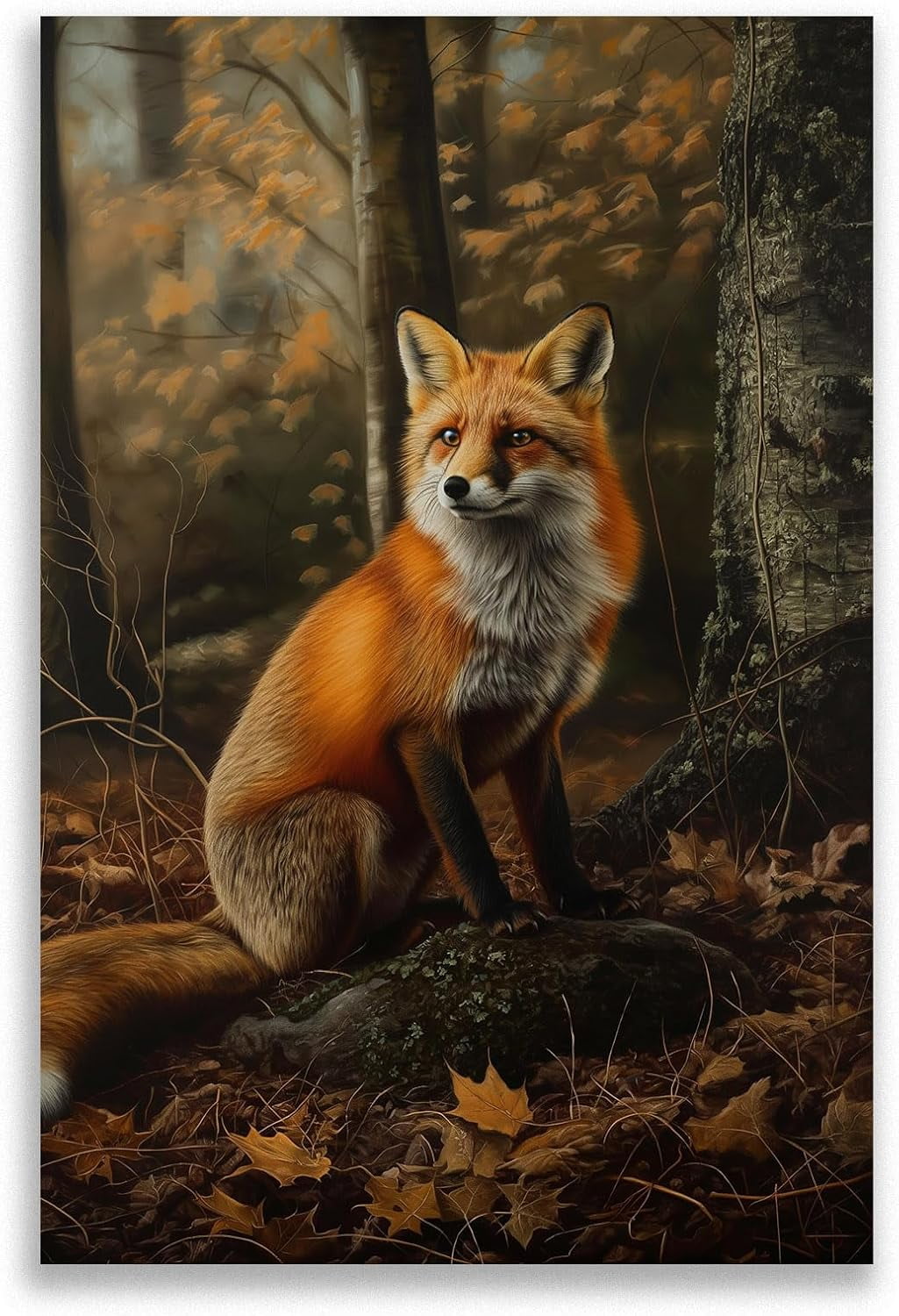 ADALE Dark Raven Print Wall Art Black Crows Picture Black Bird Poster ...