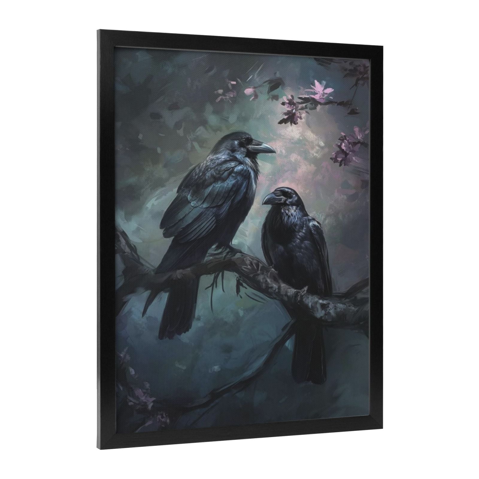 ADALE Dark Raven Print Wall Art Black Crows Picture Black Bird Poster ...