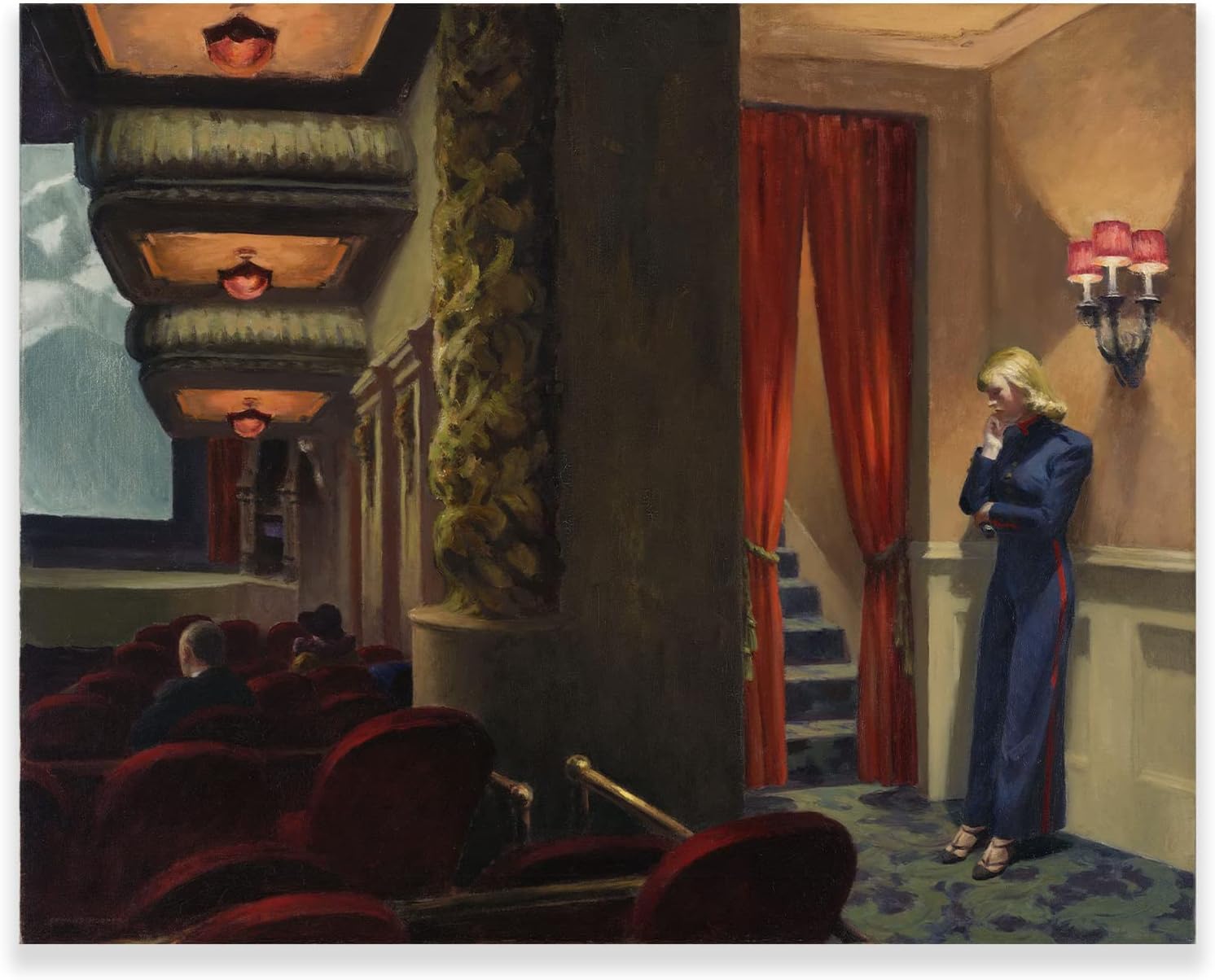ADALE Edward Hopper Canvas Prints - New York Movie Print Poster ...